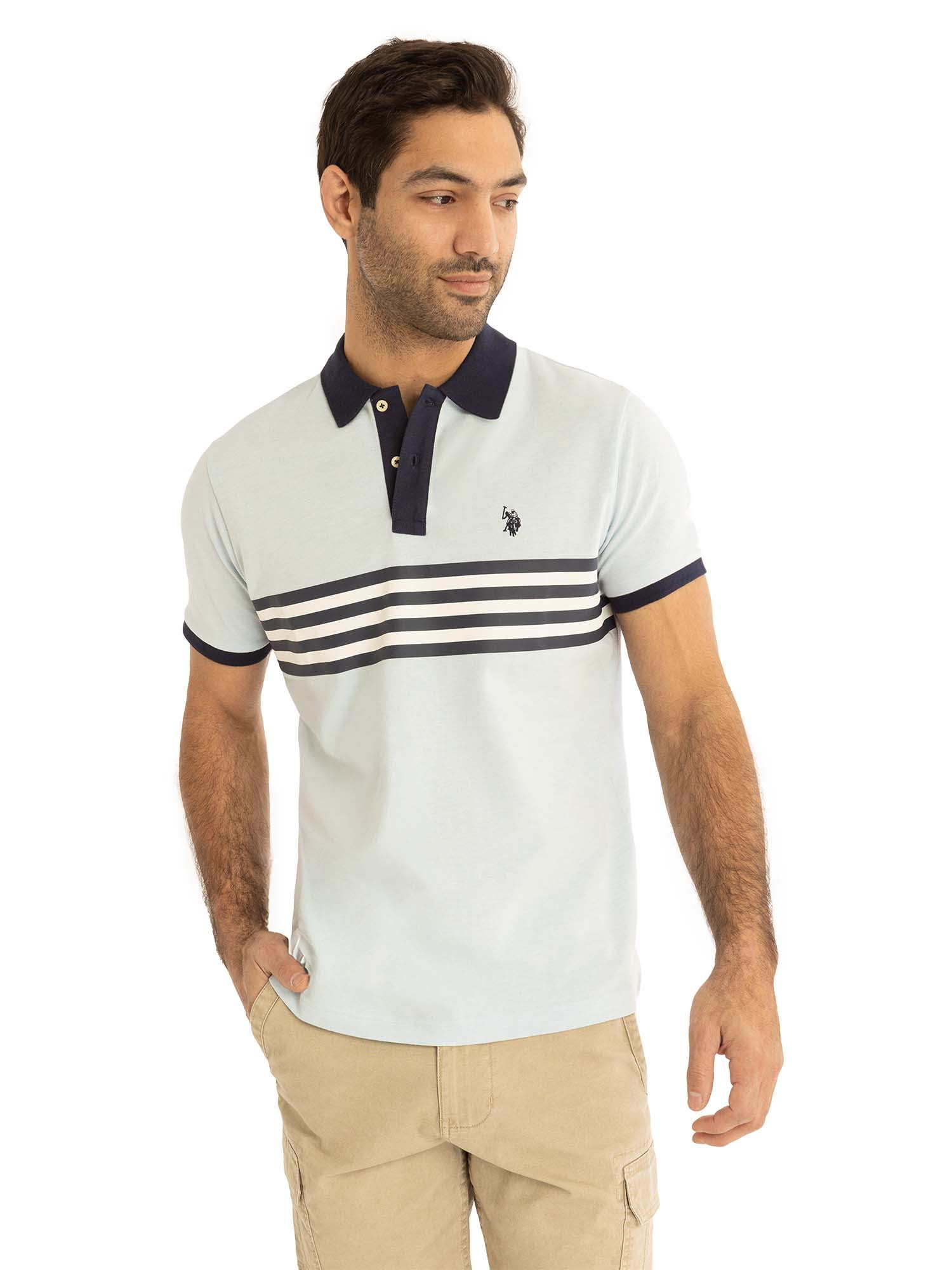 U.S. Polo Assn. Men's Colorblock Polo - Walmart.com