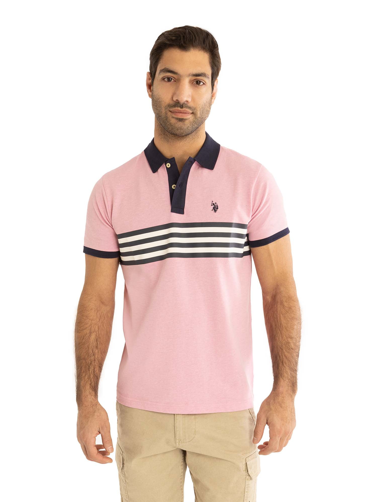 U.S. Polo Assn. Men's Colorblock Polo - Walmart.com