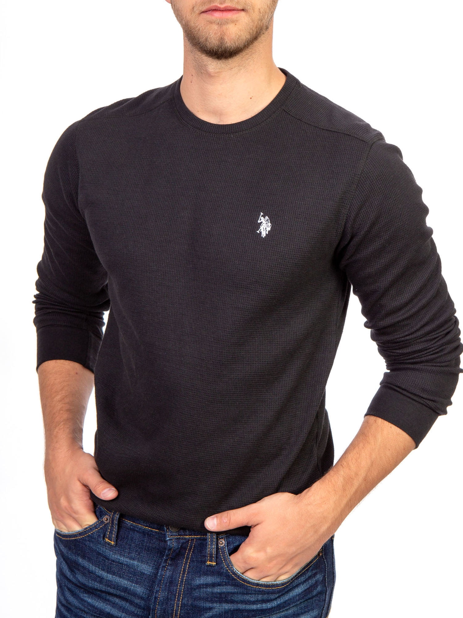 U.S. Polo Assn. Men's Crew Neck Thermal - Walmart.com