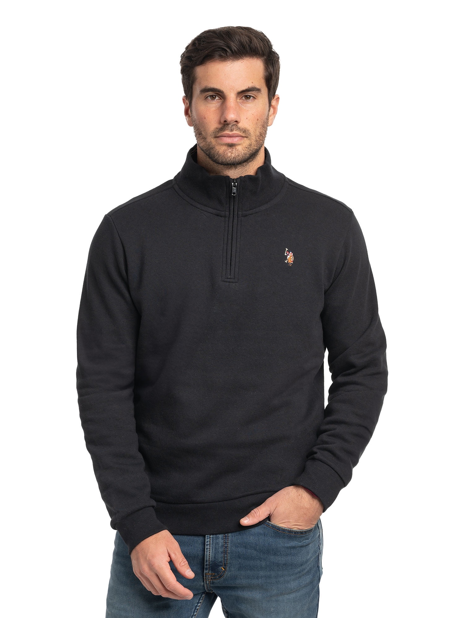 U.S. Polo Assn. men's Fleece Quarter Zip Pullover - Walmart.com