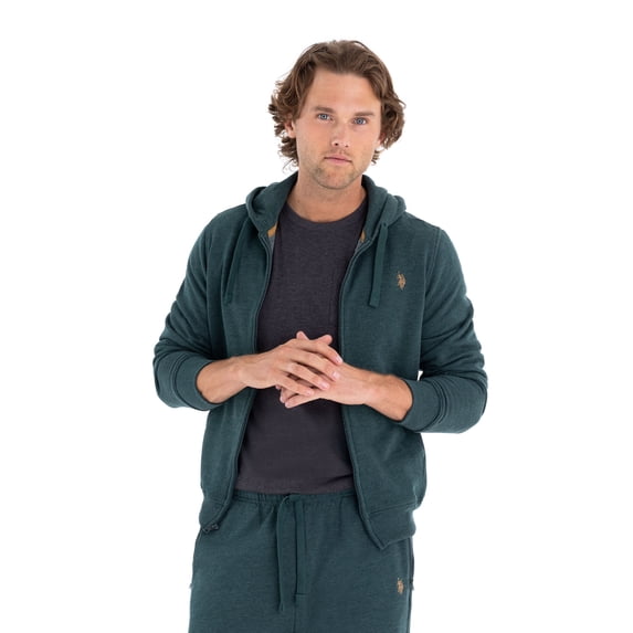 Us Polo Assn Mens Full Zip Fleece Hoodie 4178