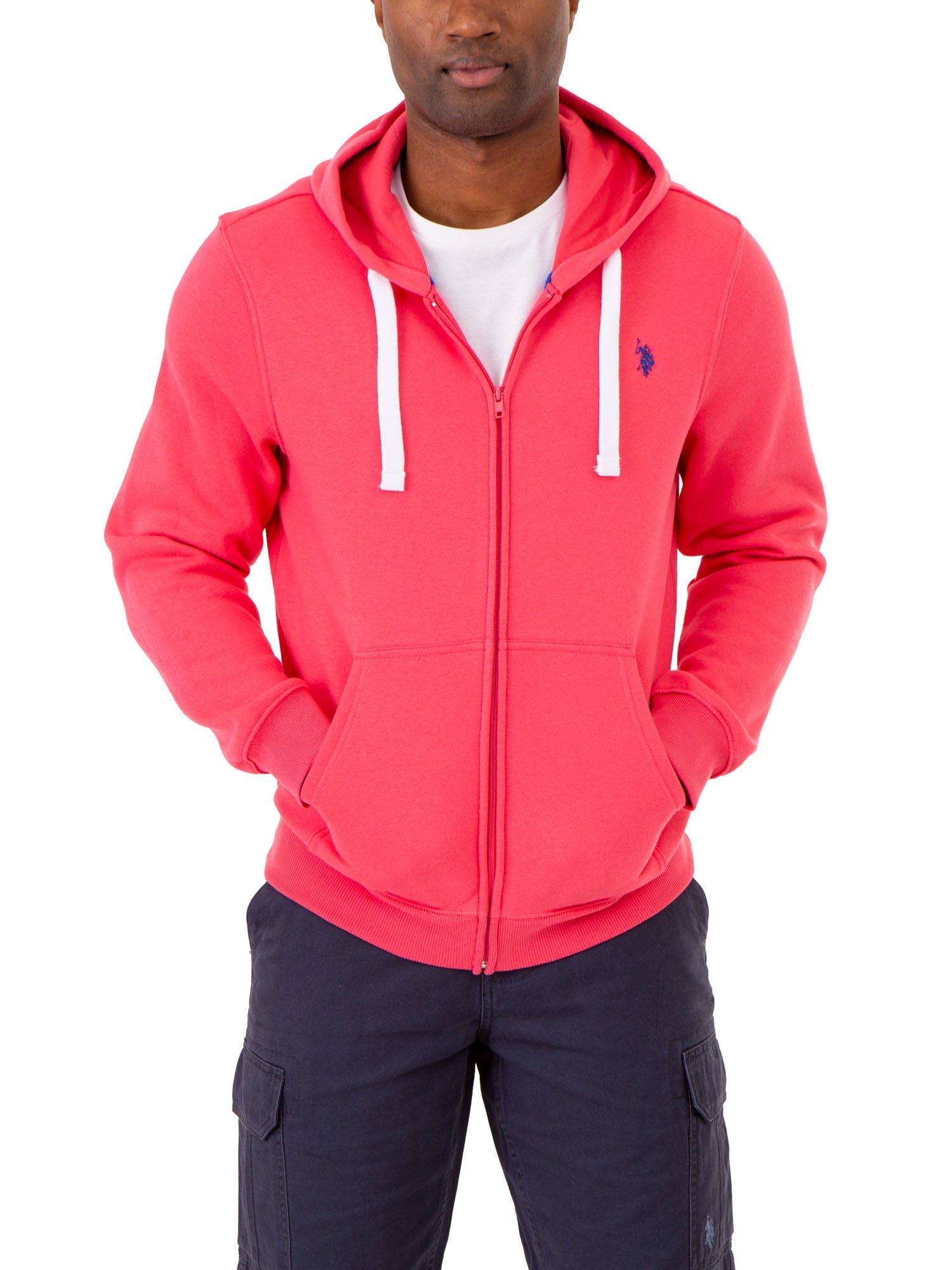 U.S. Polo Assn. Men's Full Zip Fleece Hoodie - Walmart.com