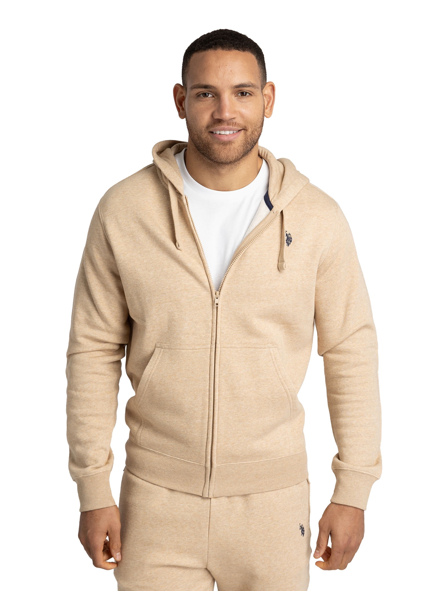 U.S. Polo Assn. Men's Everyday Full Zip Fleece Hoodie - Walmart.com