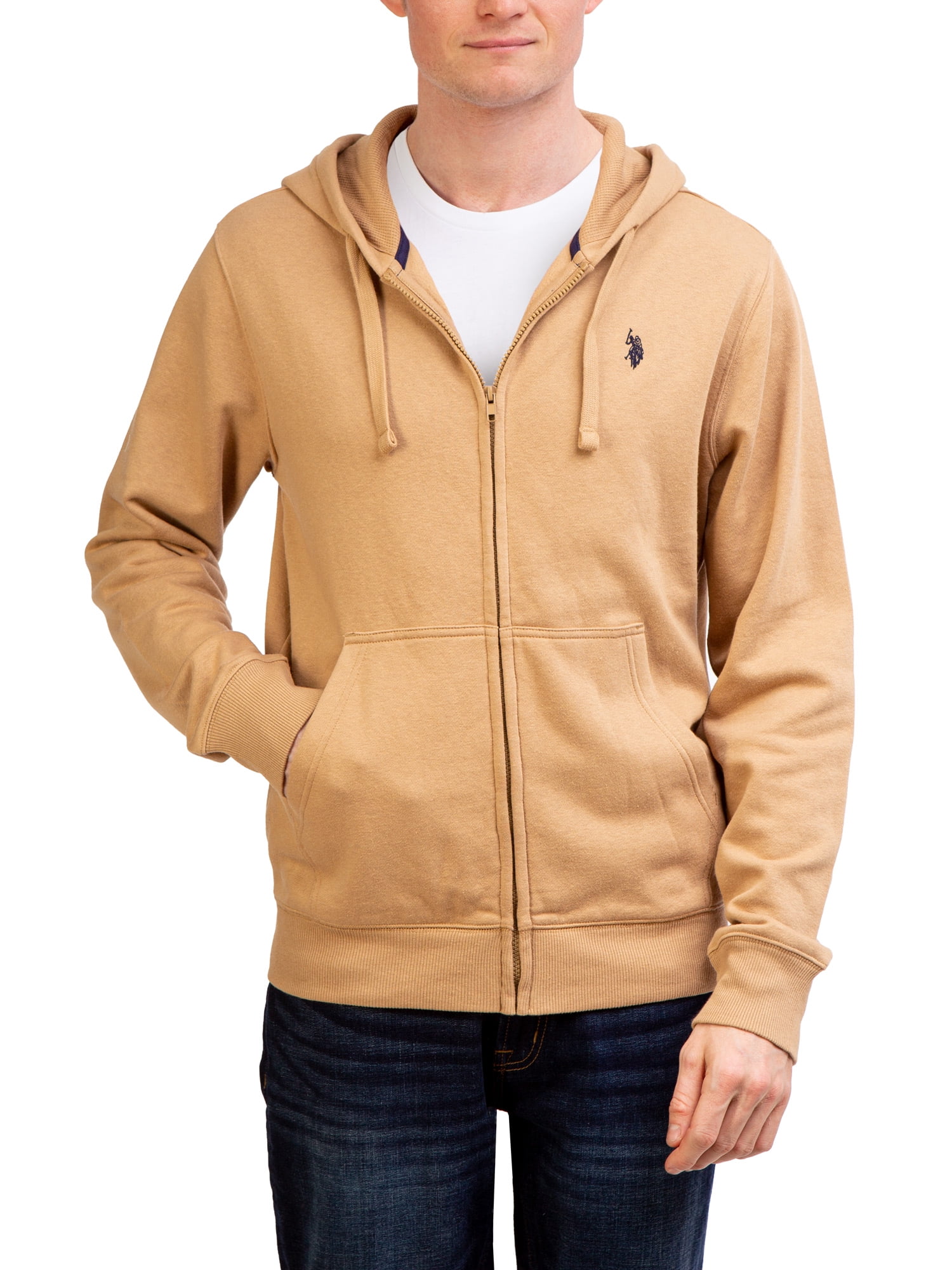 U.S. Polo Assn. Men's Everyday Full Zip Fleece Hoodie - Walmart.com
