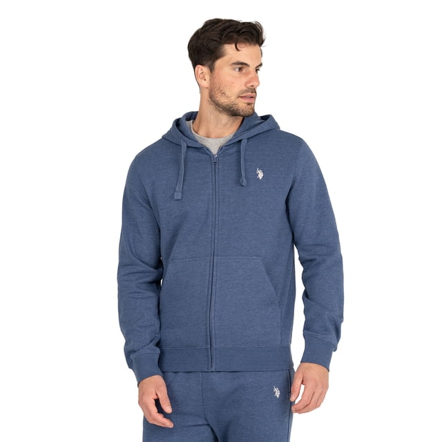 U.S. Polo Assn. Men's Full Zip Fleece Hoodie - Walmart.com