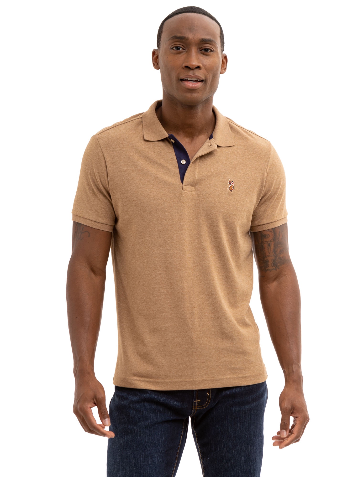 U.S. Polo Assn. Men's Interlock Polo Shirt - Walmart.com