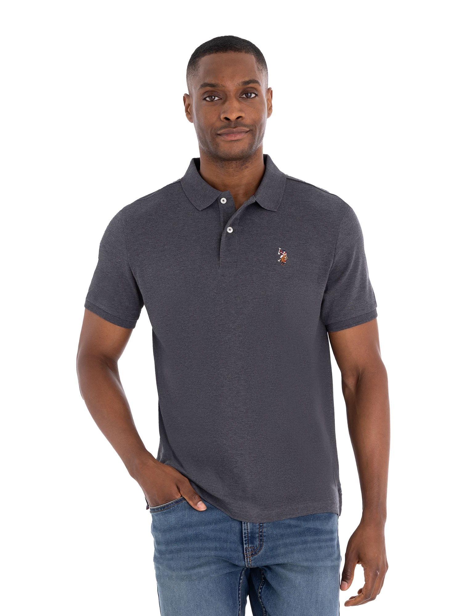U.S. Polo Assn. Men's Interlock Polo Shirt - Walmart.com