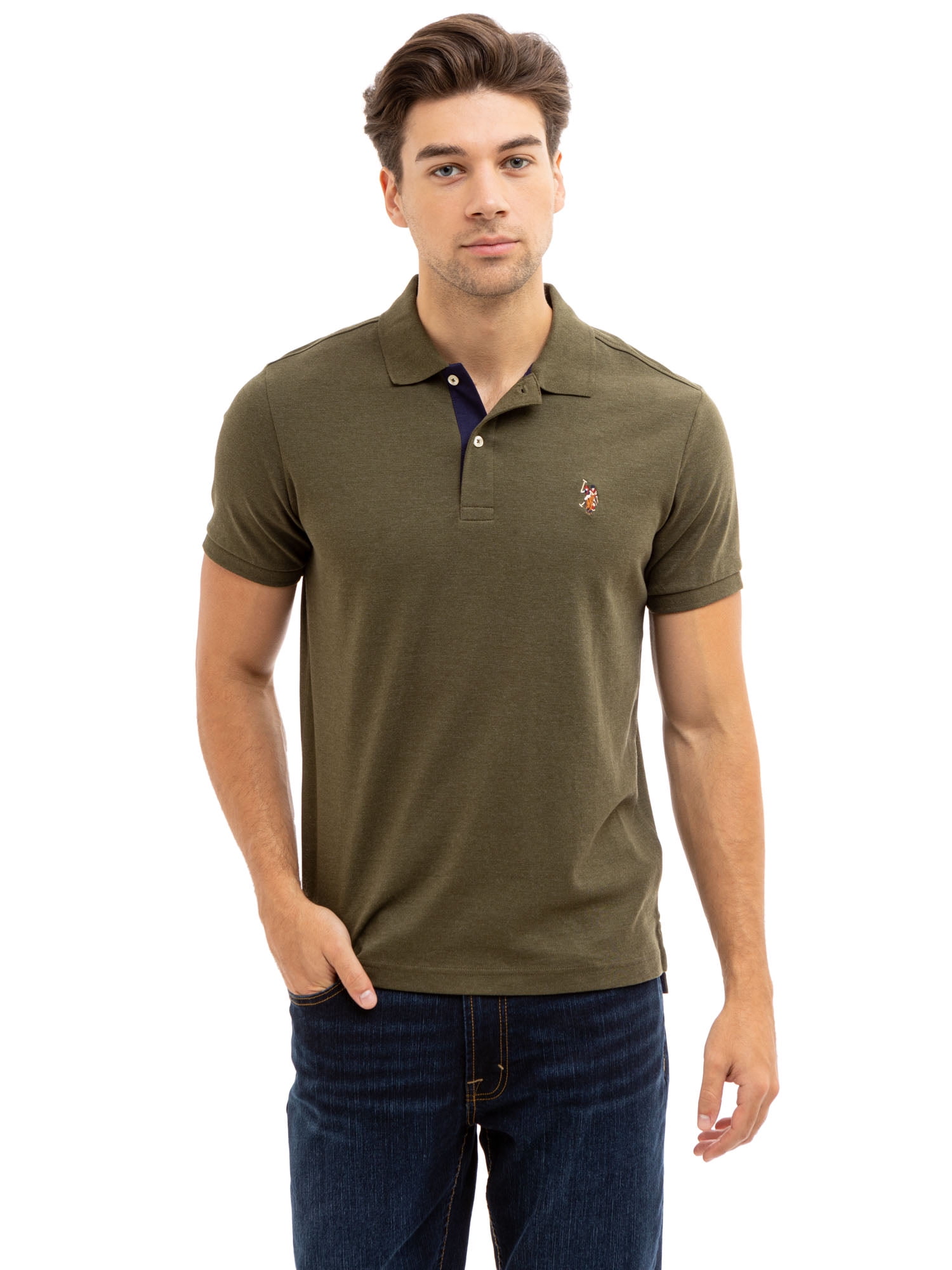 U.S. Polo Assn. Men's Interlock Polo Shirt - Walmart.com