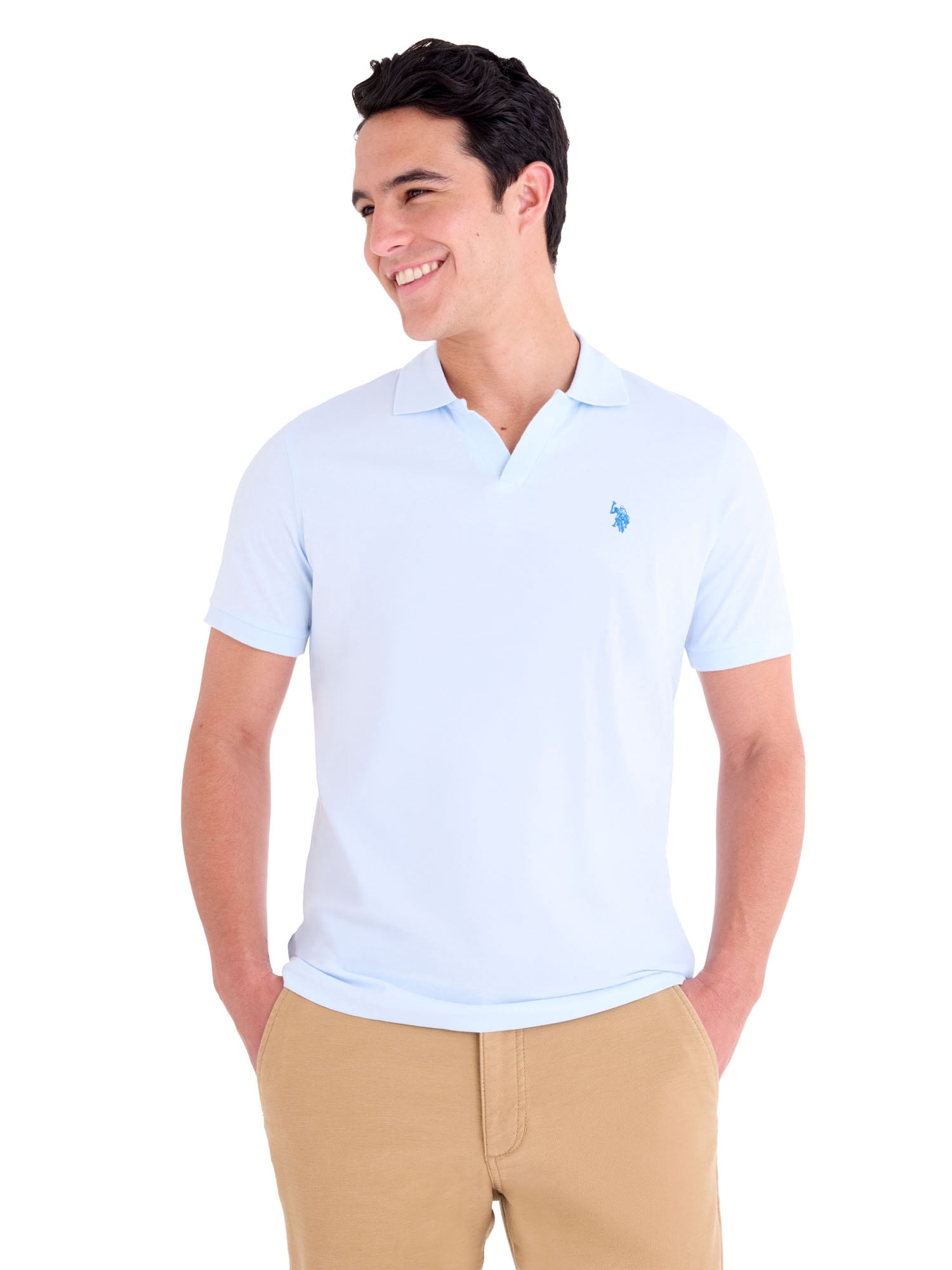 U.S. Polo Assn. Men's Johnny Collar Polo Shirt - Walmart.com