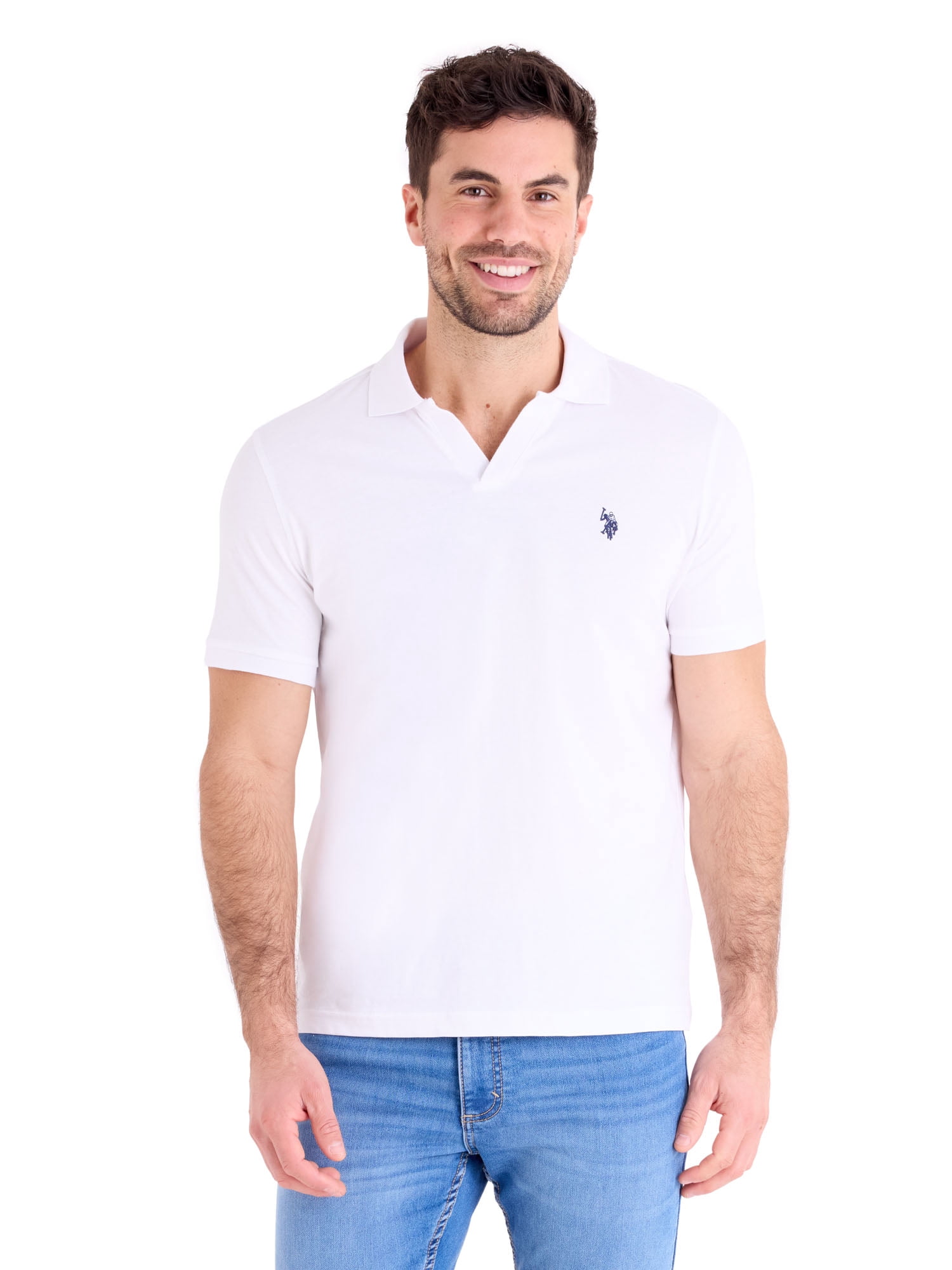 U.S. Polo Assn. Men's Johnny Collar Polo Shirt - Walmart.com