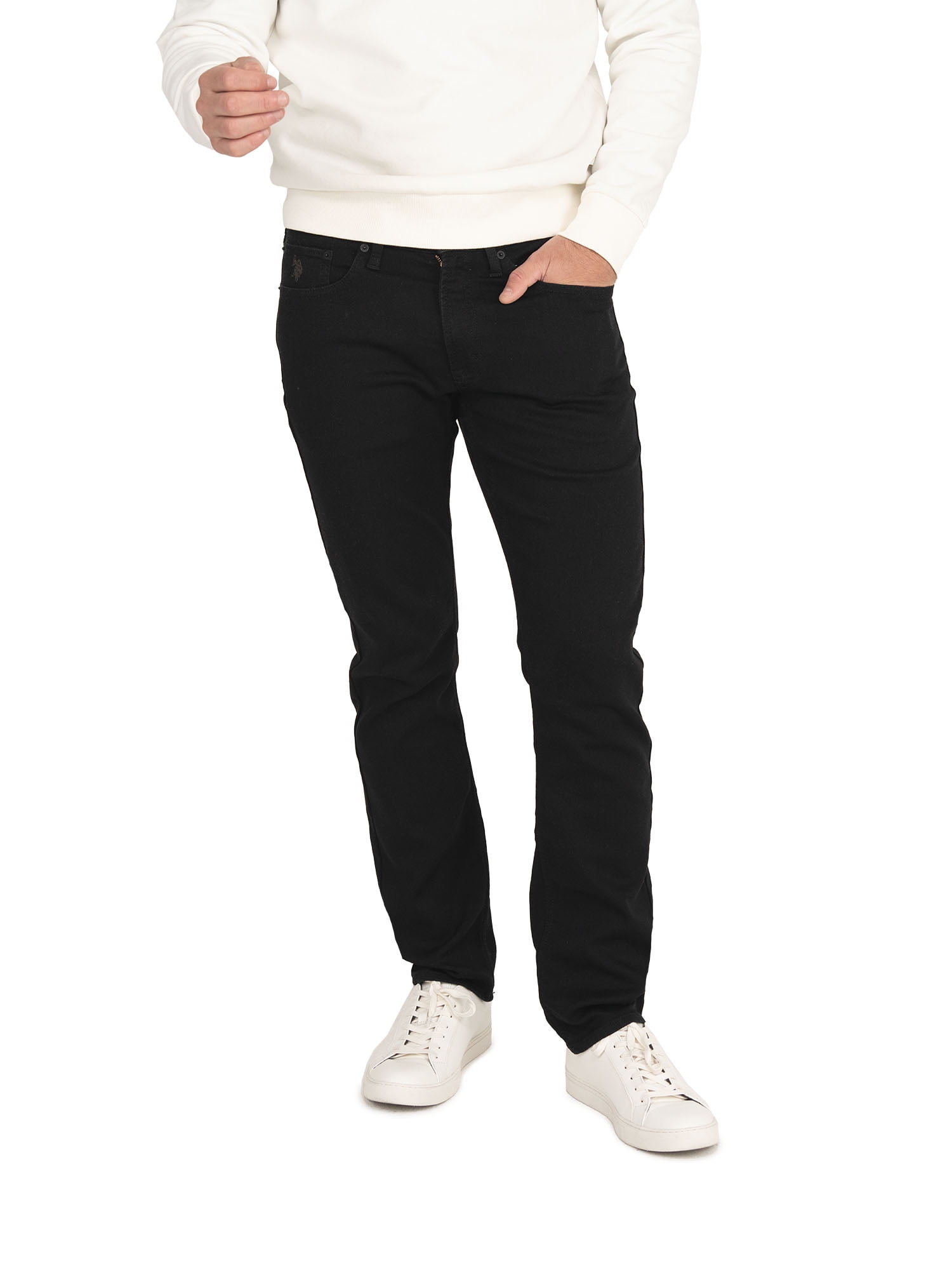 U.S. Polo Assn. Men's Slim Straight Knit Denim Jean with Stretch ...