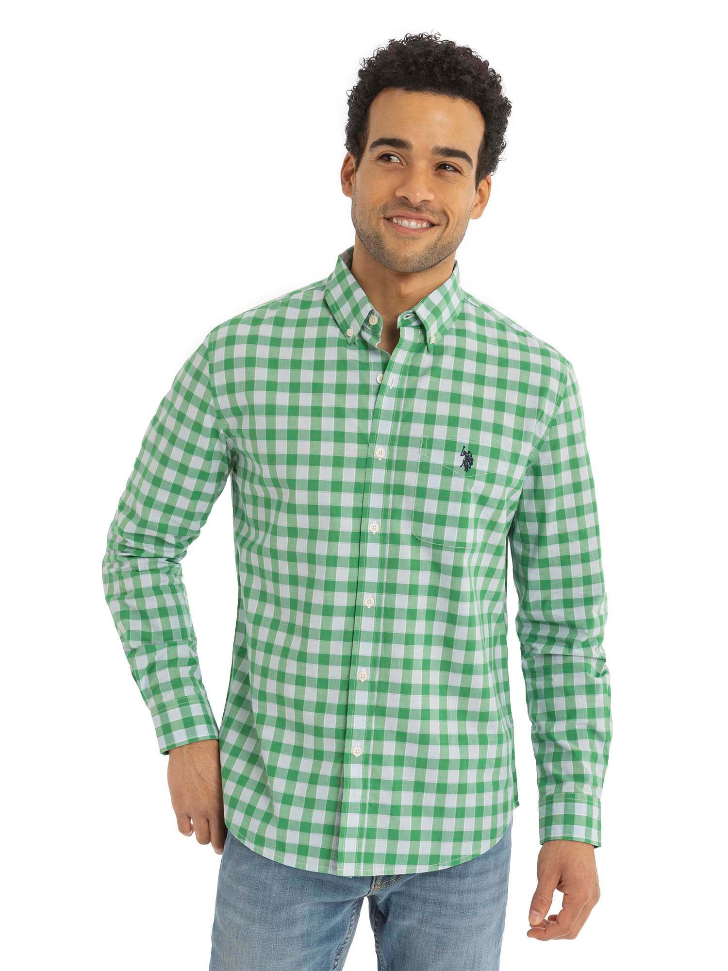 U.S.Polo Assn Men's Long Sleeve Button Woven Shirt - Walmart.com
