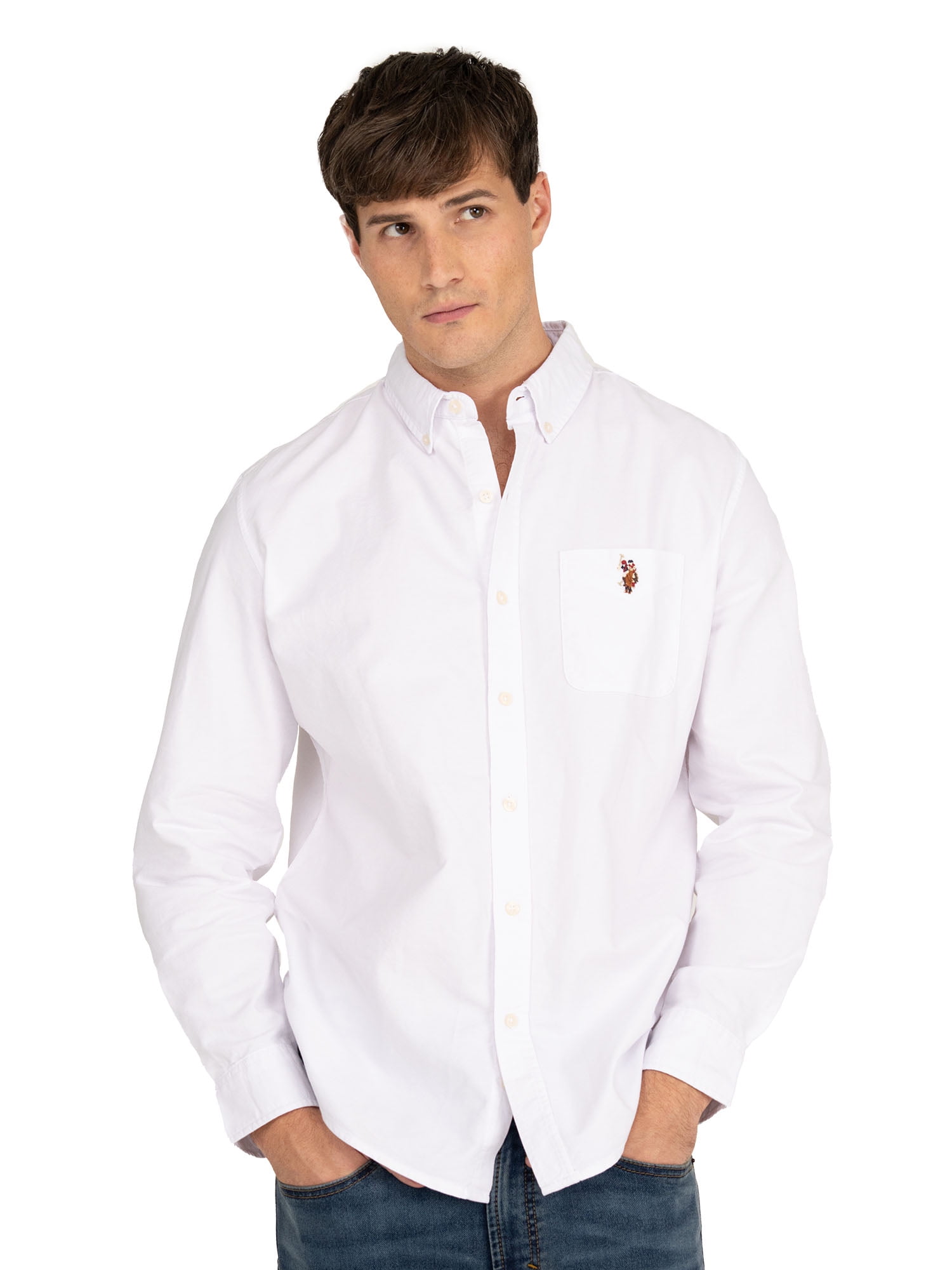 U.S. Polo Assn. Men's Long Sleeve Button-down Shirt - Walmart.com