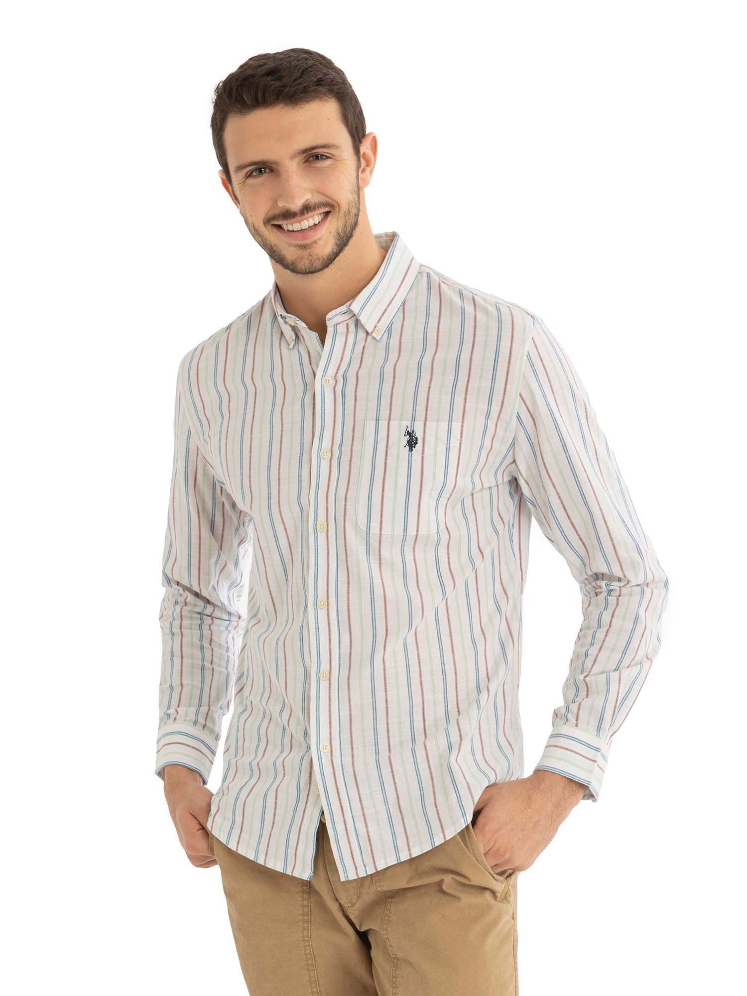 U.S. Polo Assn. Men's Long Sleeve Buttondown Shirt - Walmart.com