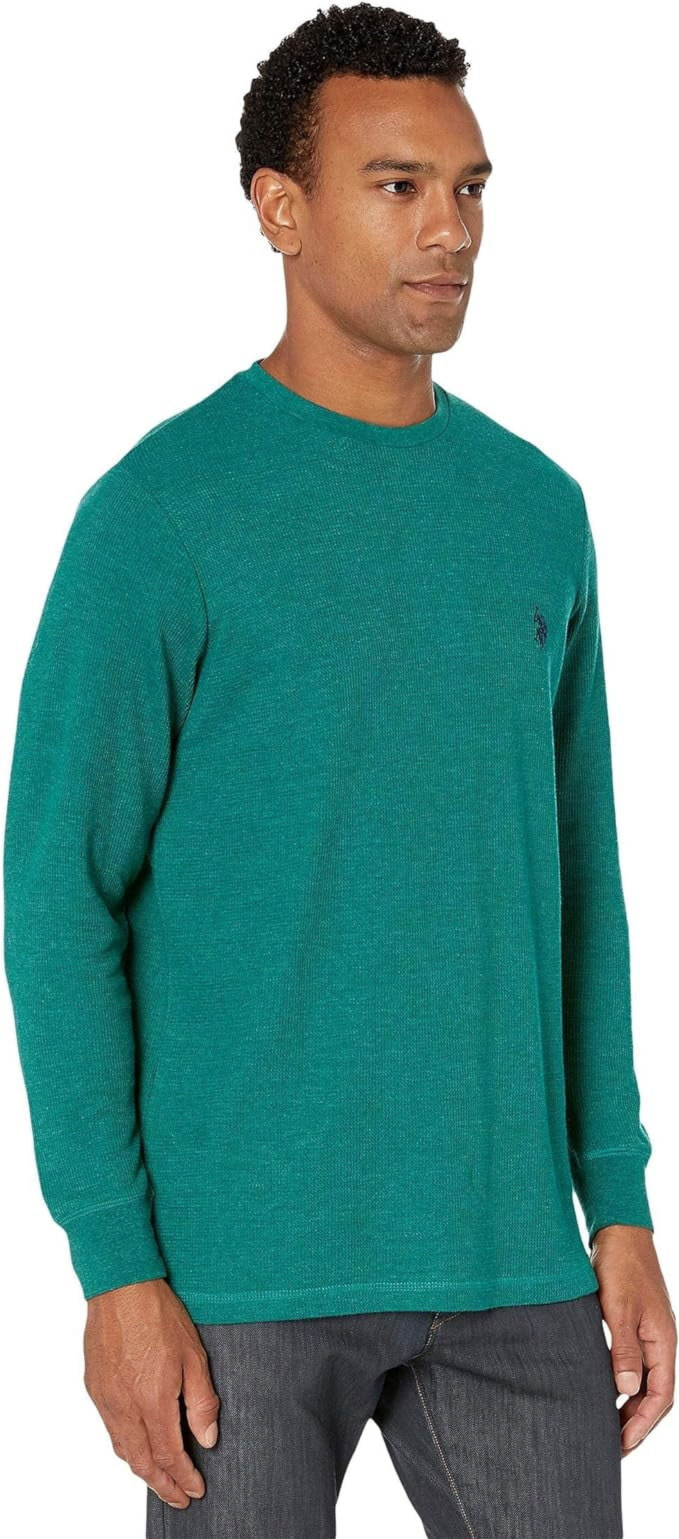 U.S. Polo Assn. Men's Long Sleeve Crew Neck Solid Thermal Shirt ...