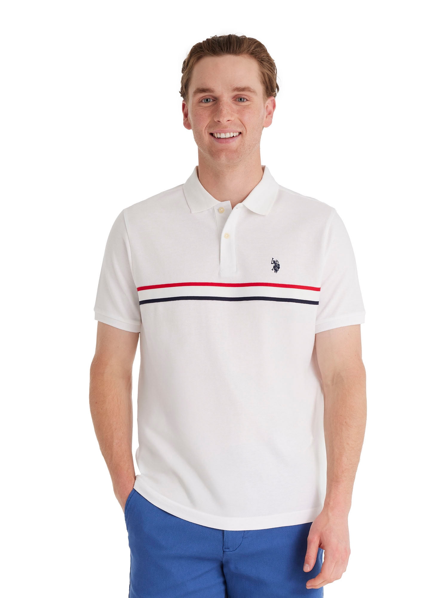 U.S. Polo Assn. Men's Americana Polo Shirts - Walmart.com