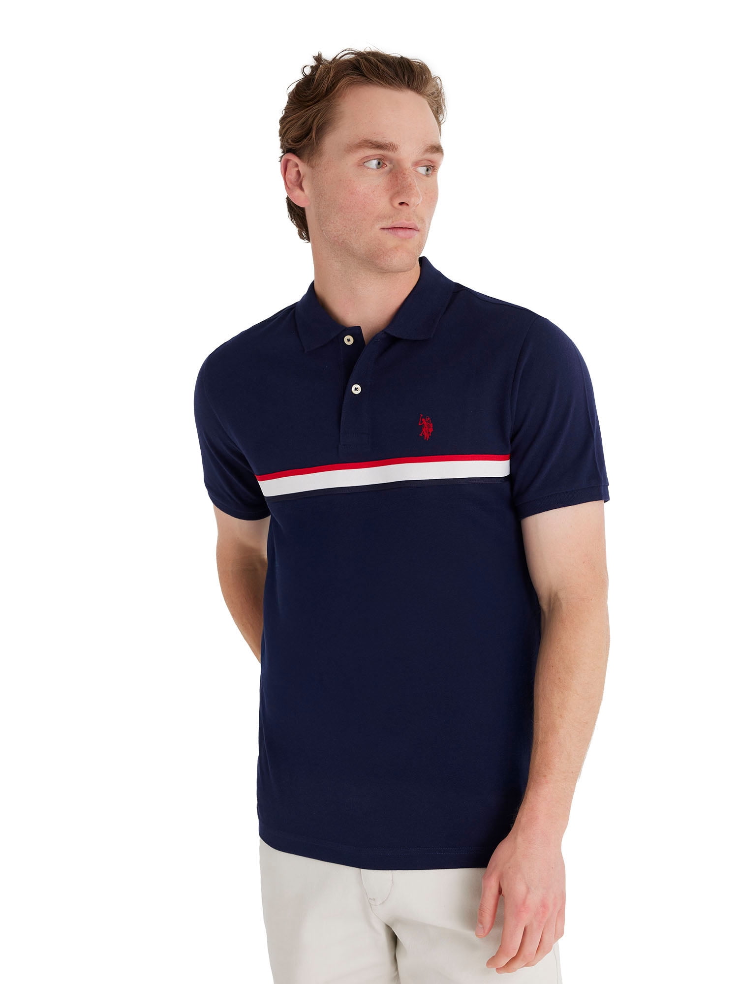 U.S. Polo Assn. Men's Americana Polo Shirts - Walmart.com