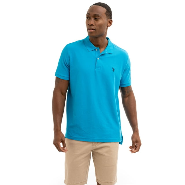 U.S. Polo Assn. Men's Performance Pique Polo Shirt - Walmart.com