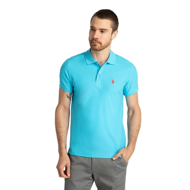 U.S. Polo Assn. men's Performance Pique Polo Shirt - Short Sleeve ...