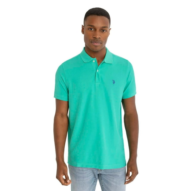 U.S. Polo Assn. Men's Performance Pique Polo Shirt - Walmart.com