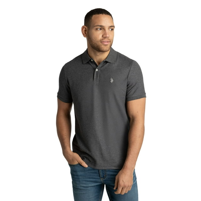 U.S. Polo Assn. Men's Performance Pique Polo Shirt - Walmart.com