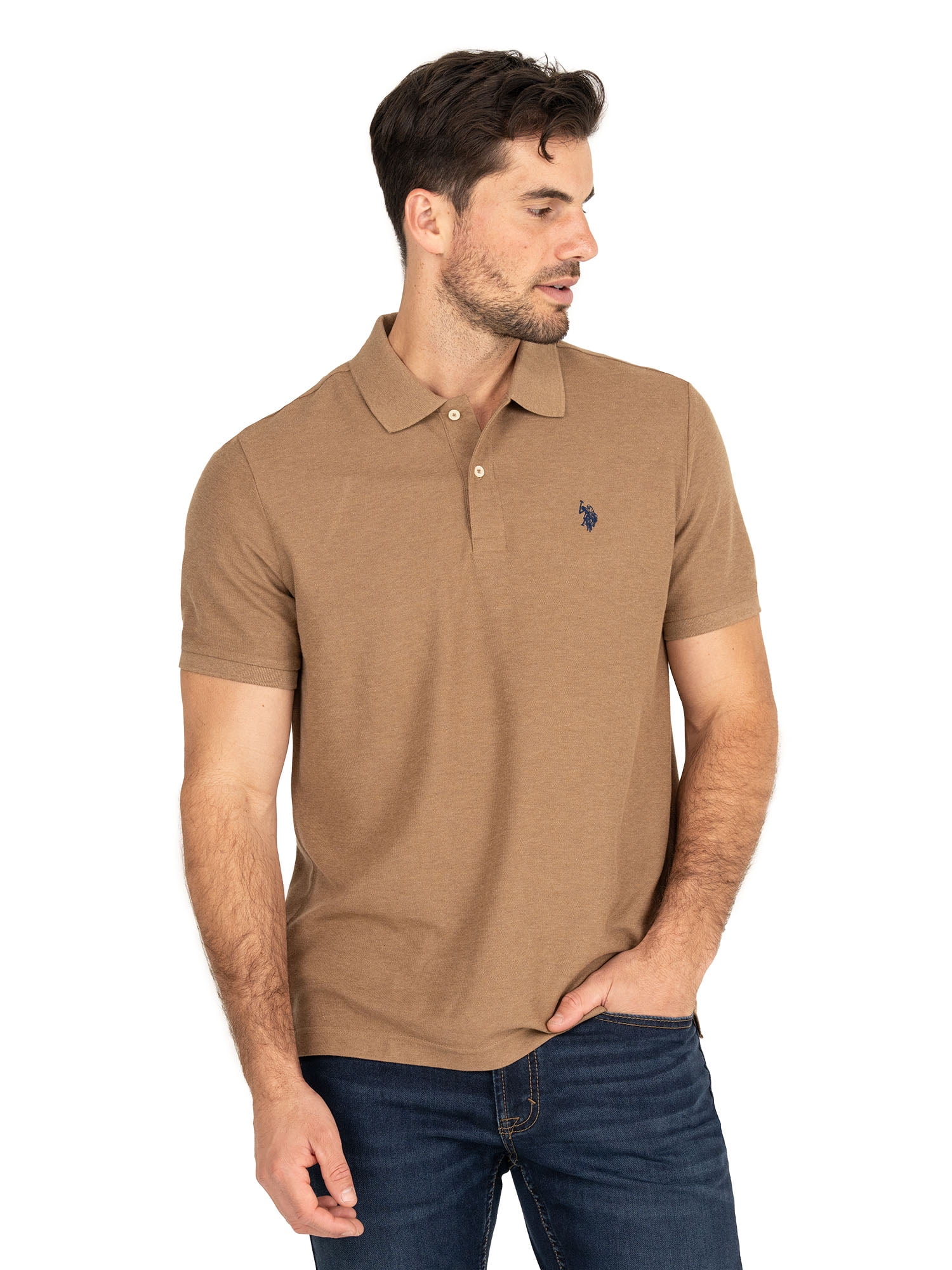 U.S. Polo Assn. Men's Performance Pique Polo Shirt - Walmart.com