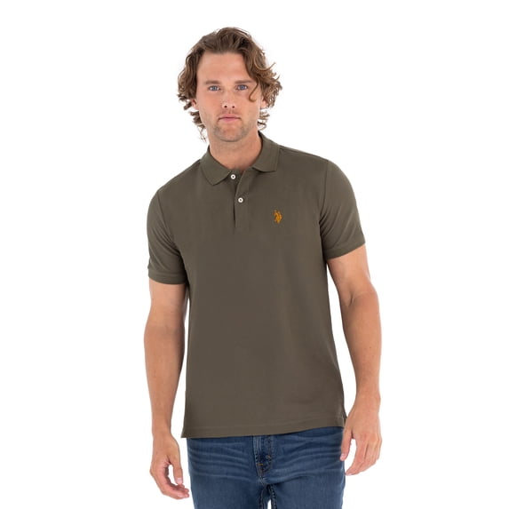 U.S. Polo Assn. Men's Performance Pique Polo Shirt - Walmart.com