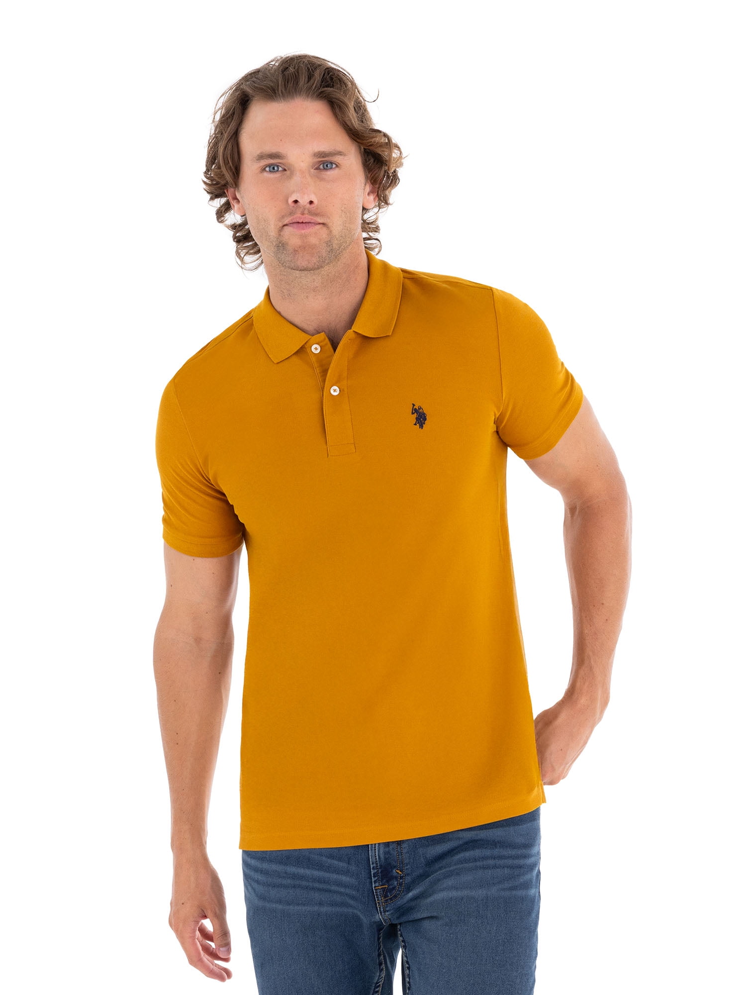 U.S. Polo Assn. Men's Performance Pique Polo Shirt - Walmart.com