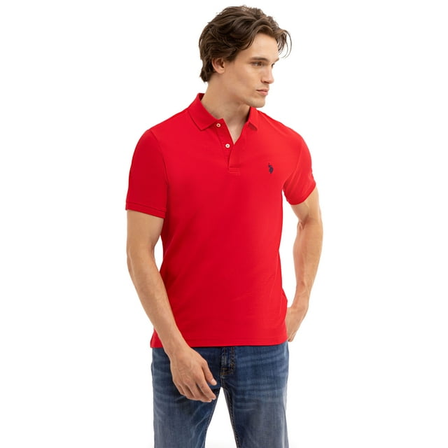 U.S. Polo Assn. Men's Performance Pique Polo Shirt - Walmart.com