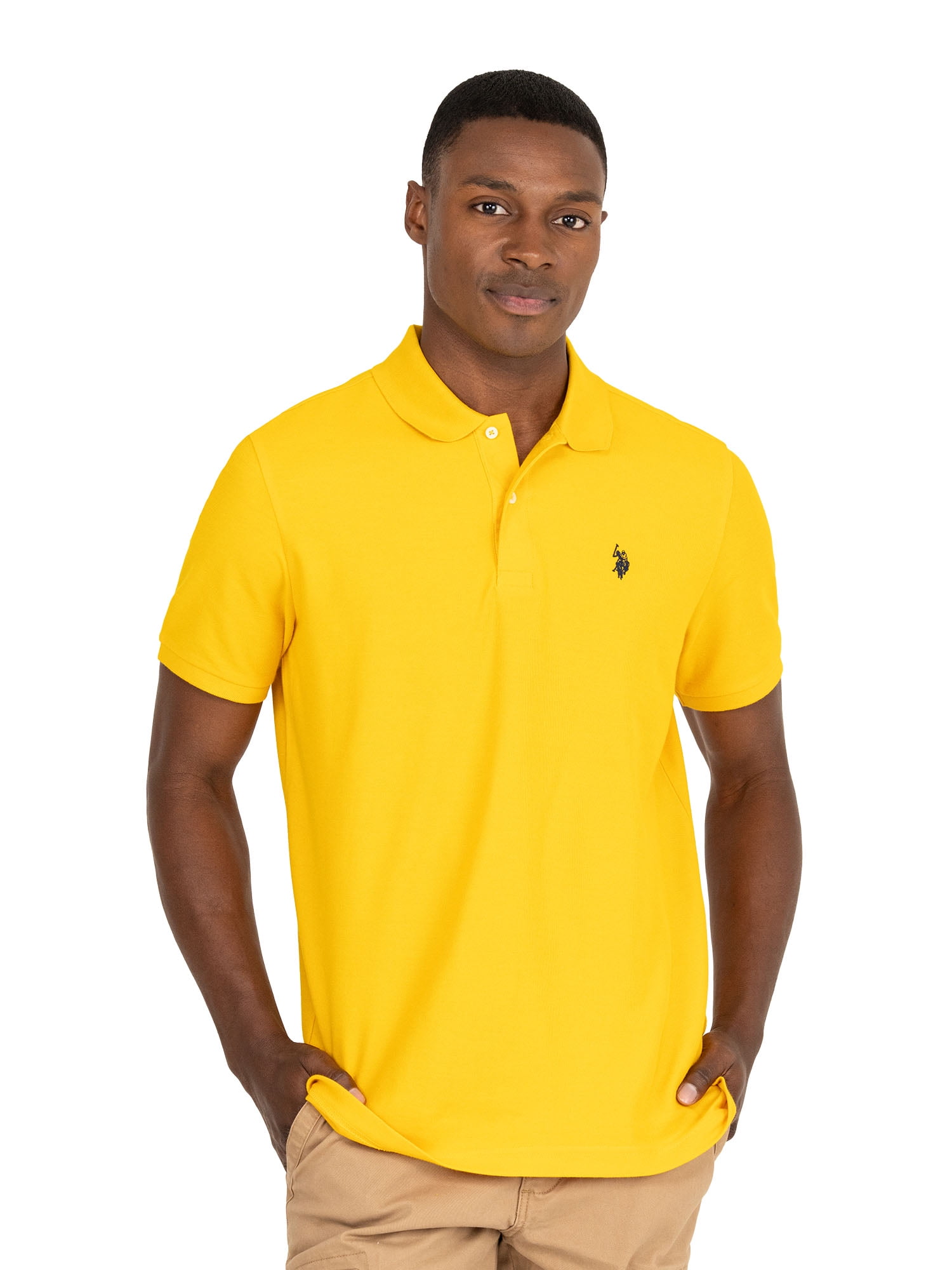 U.S. Polo Assn. Men's Performance Pique Polo Shirt - Walmart.com