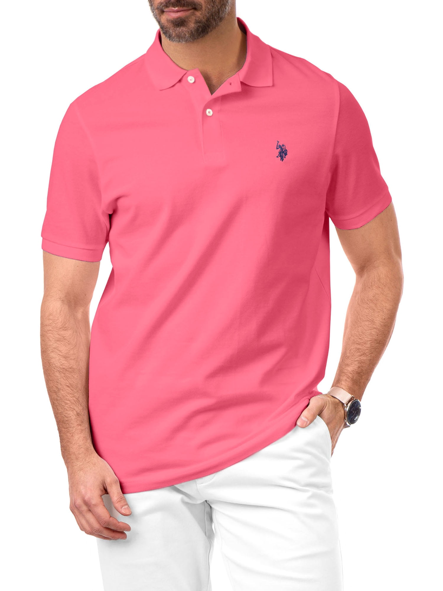 U.S. Polo Assn. Men's Pique Polo Shirt - Walmart.com
