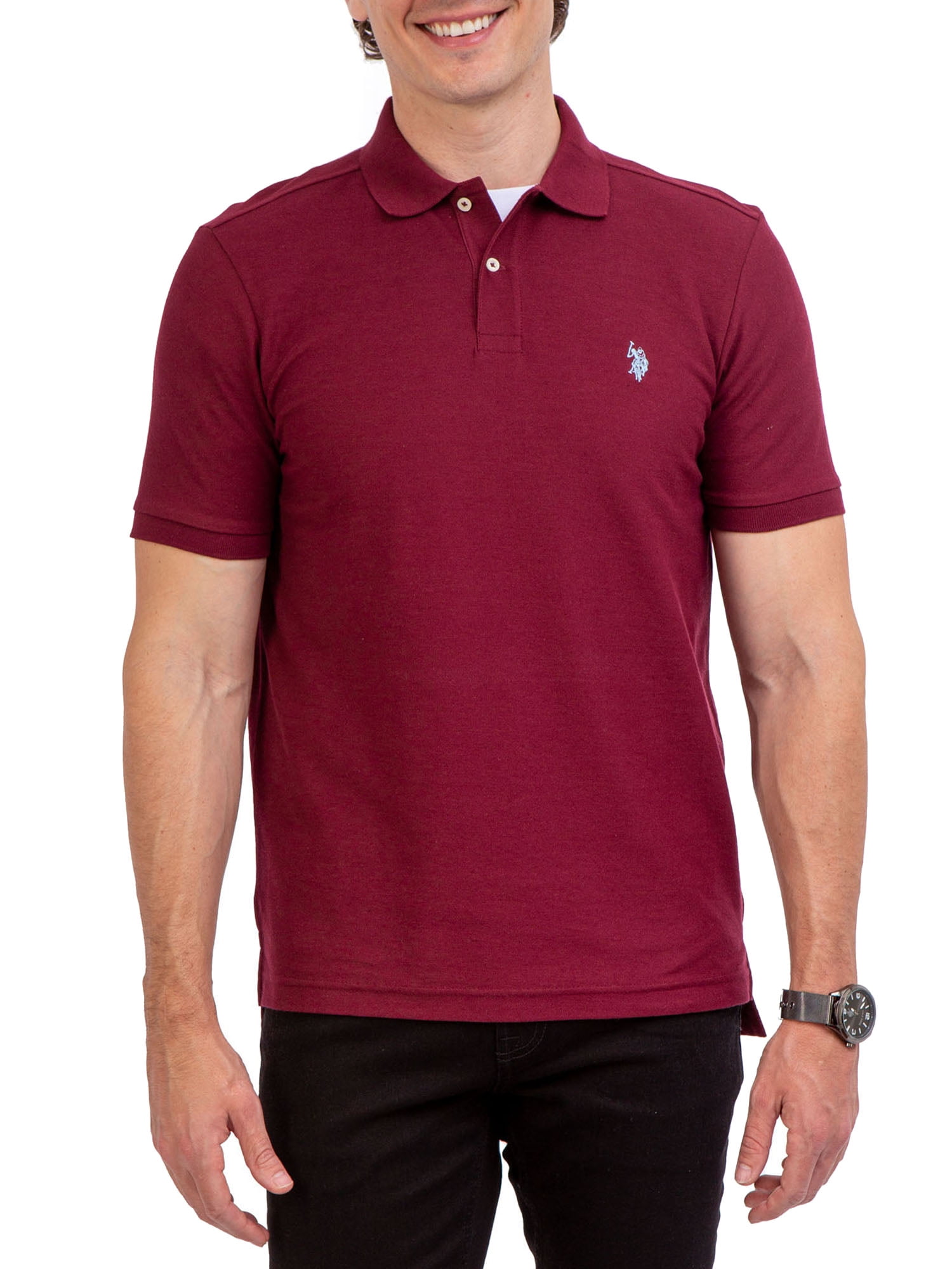 U.S. Polo Assn. Men's Pique Polo - Walmart.com