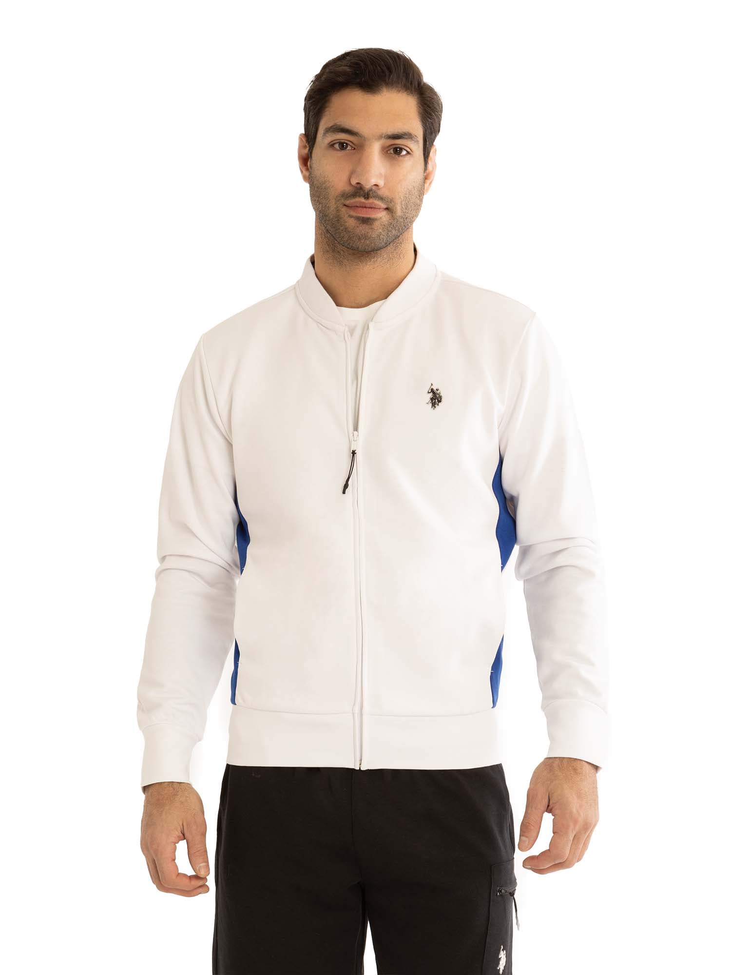 U.S. Polo Assn. Men's Sport Bomber Jacket - Cotton Polyester Active ...