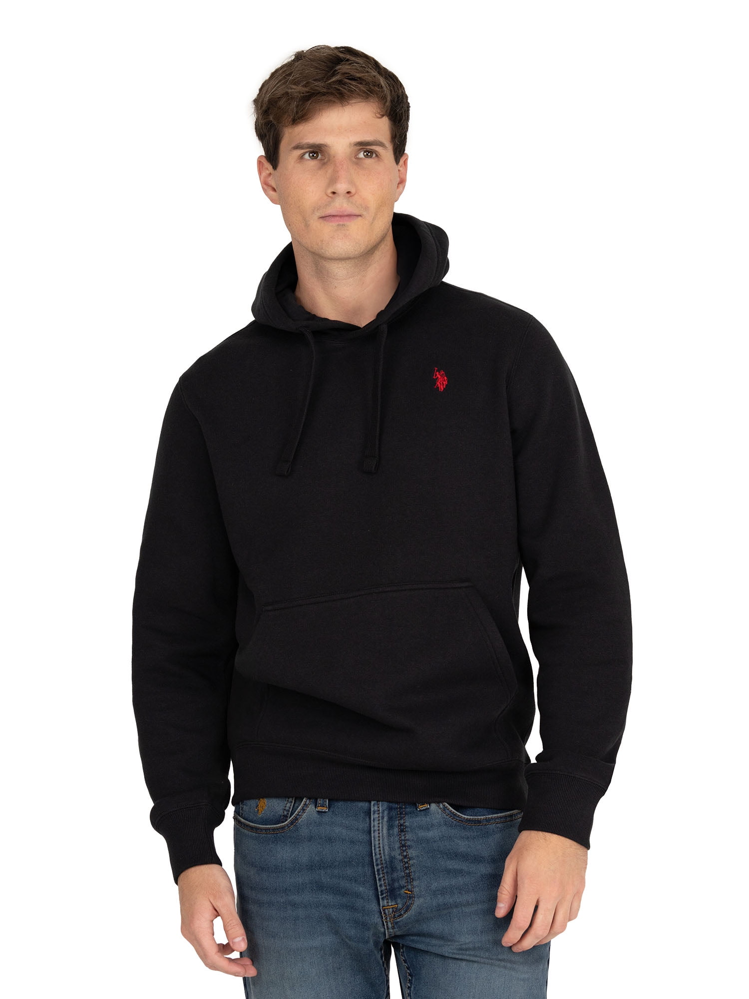 U.S. Polo Assn. Men's Sporty Casual Popover Hoodie with Thermal Hood ...