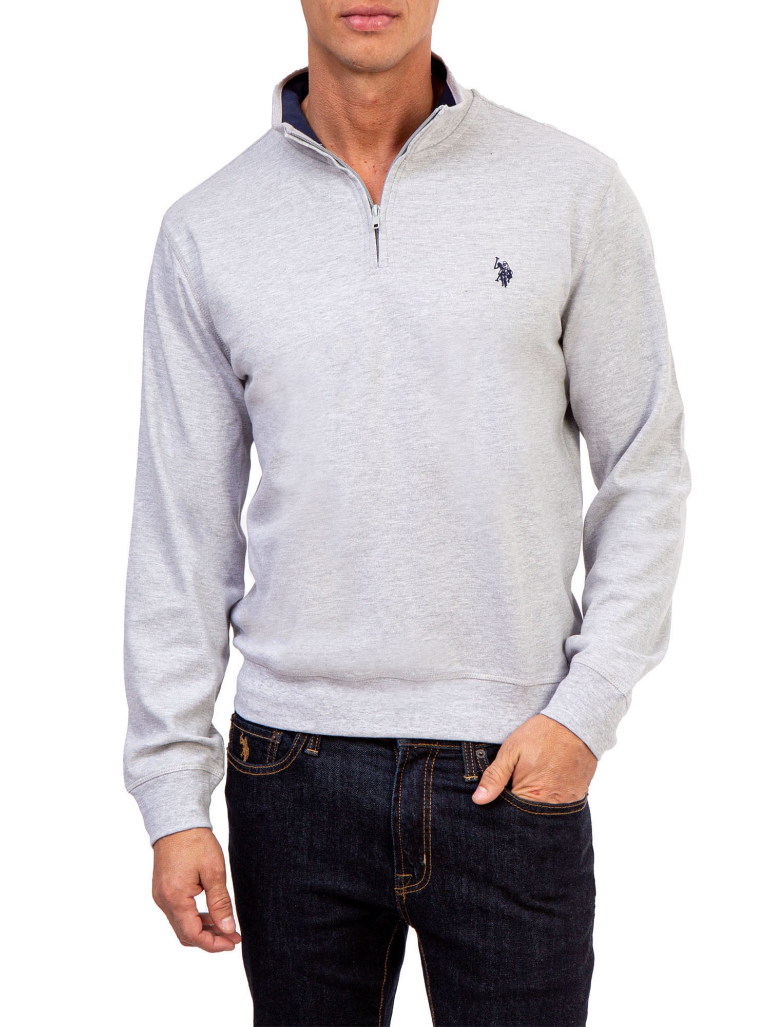 U.S. Polo Assn. Men's Quarter Zip - Walmart.com