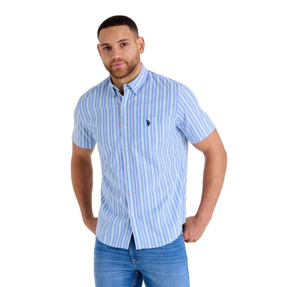 U.S. Polo Assn. Men's Short Sleeve Buttondown Shirts - Walmart.com