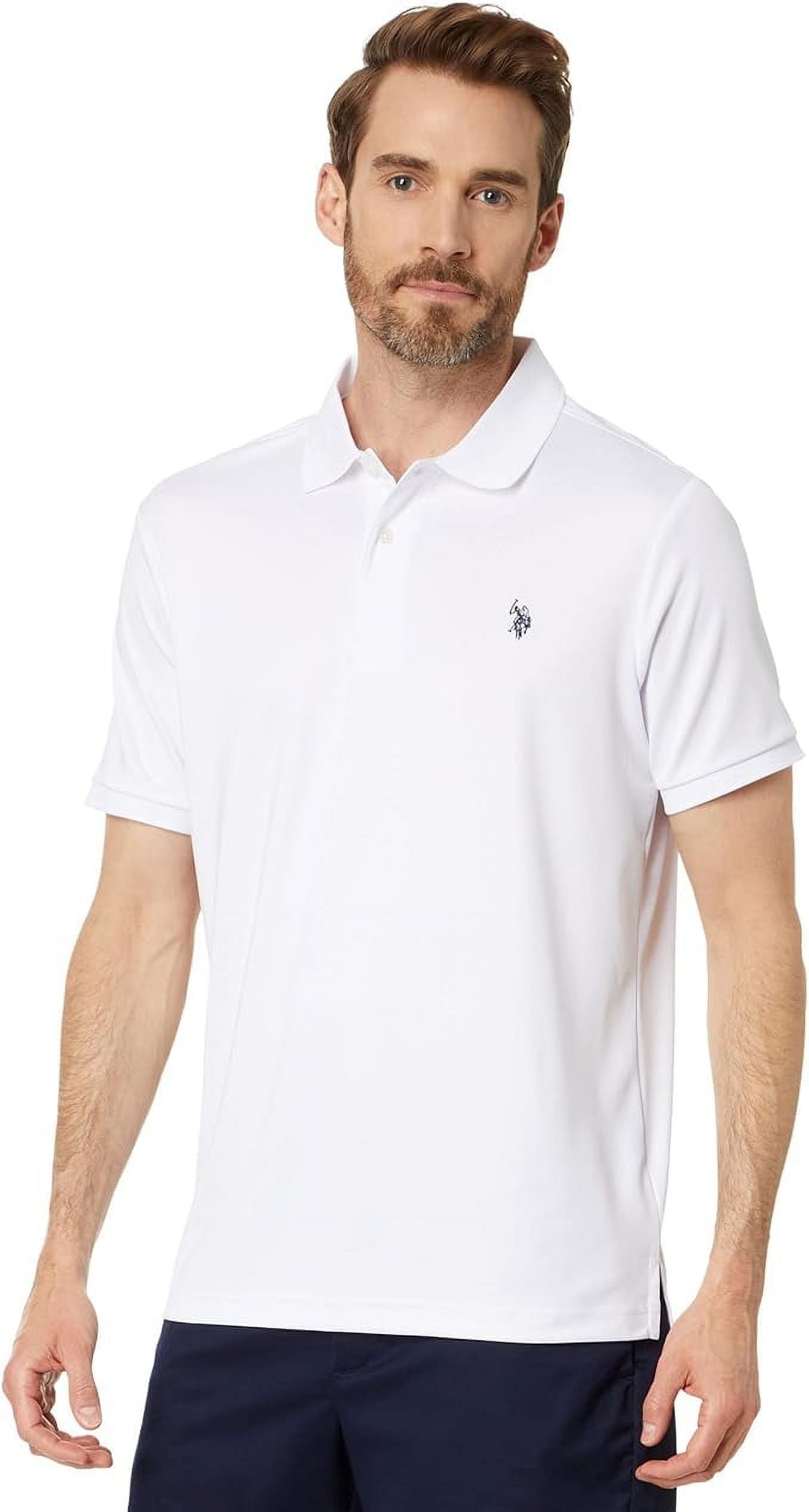 U.S. Polo Assn. Men's Short Sleeve Classic Fit Solid Stretch ...