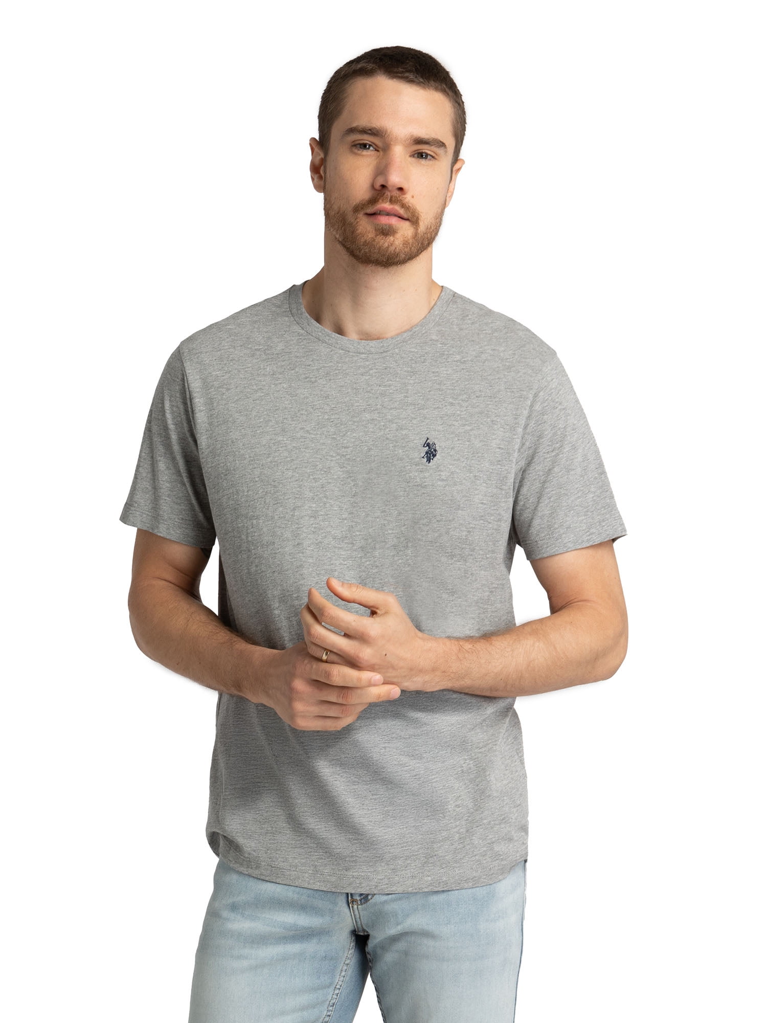 U.S. Polo Assn. Men's Basic Short Sleeve Crew T-Shirt - Walmart.com