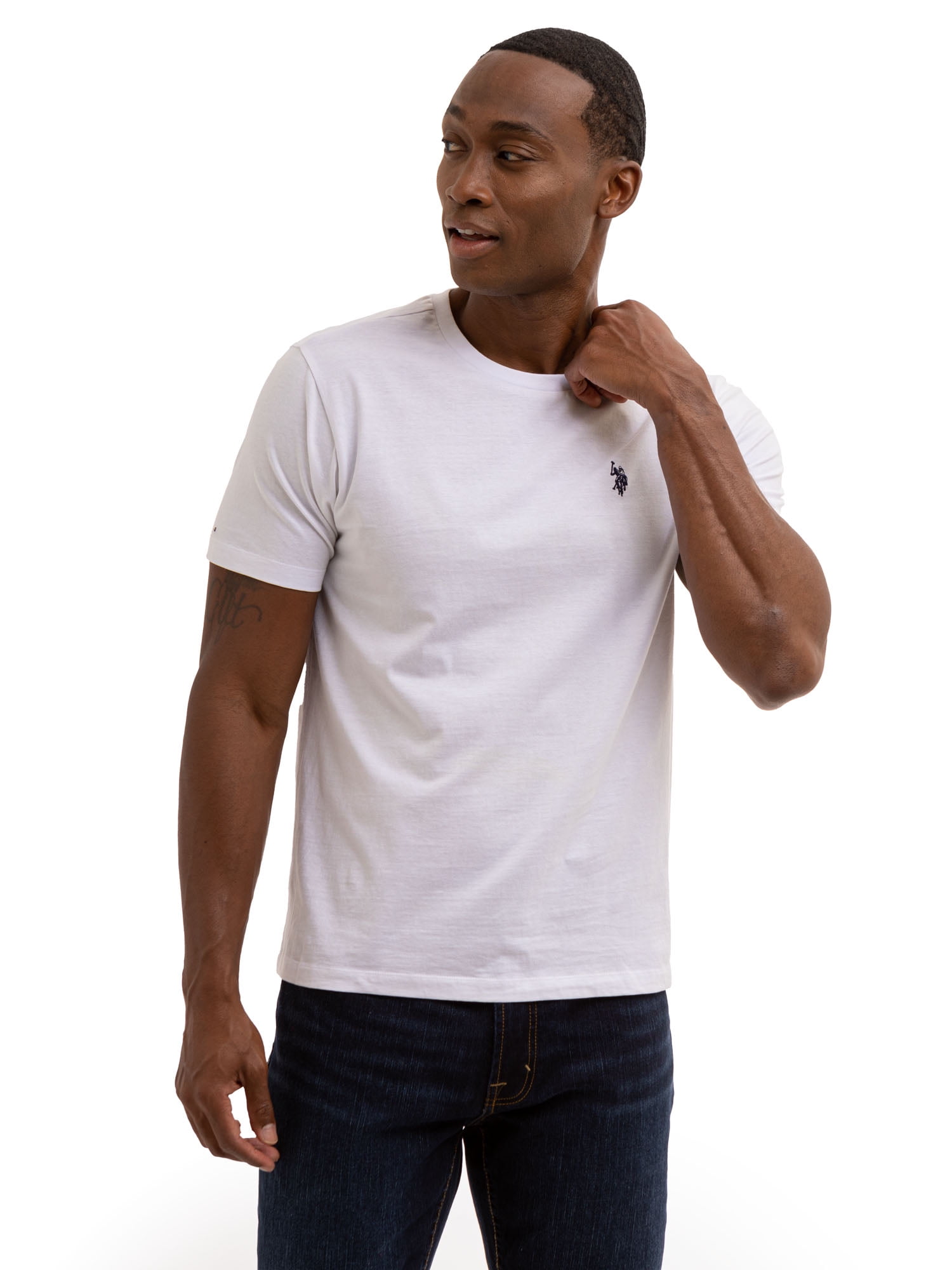 U.S. Polo Assn. Men's Basic Short Sleeve Crew T-Shirt - Walmart.com