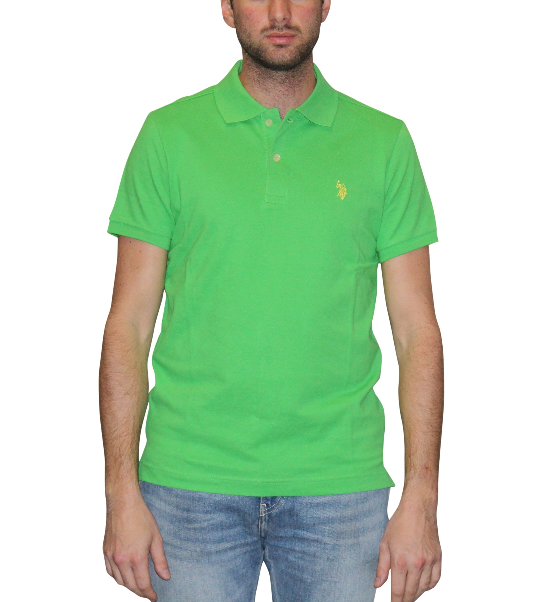 U.S. Polo Assn. Men's Slim Fit Solid Pique Polo With Small Pony Polo ...