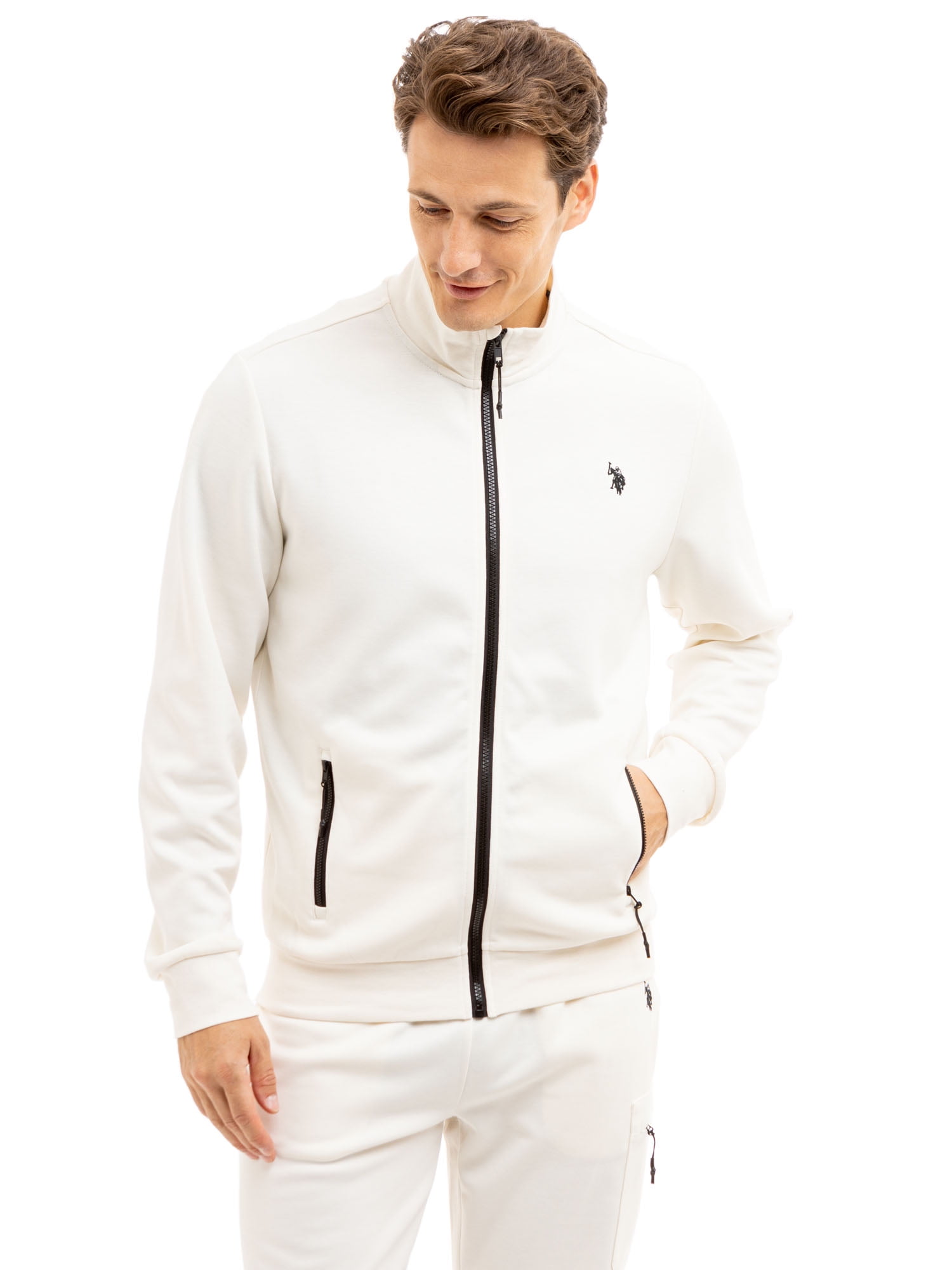 U.S. Polo Assn. Men's Sport Jacket - Polyester Cotton, Zipper Closure ...