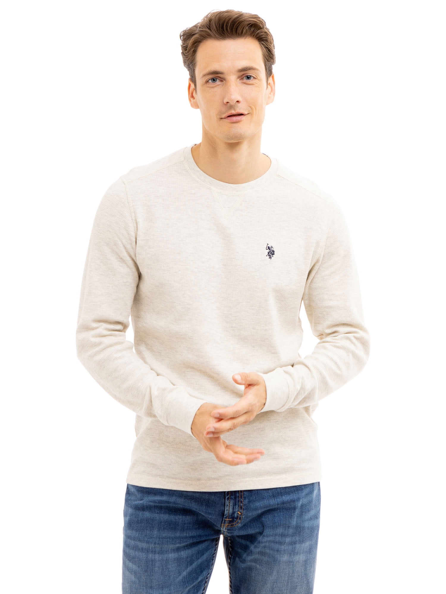 U.S. Polo Assn. Men's Thermal Pullover - Walmart.com