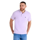 U.S. Polo Assn. Men's Classic Tipped Interlock Polo Shirt - Walmart.com