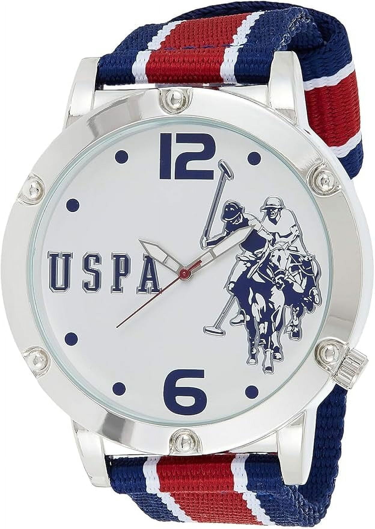 U.S. Polo Assn. Men's usc57003 Analog Display Analog Quartz Multi-Color ...