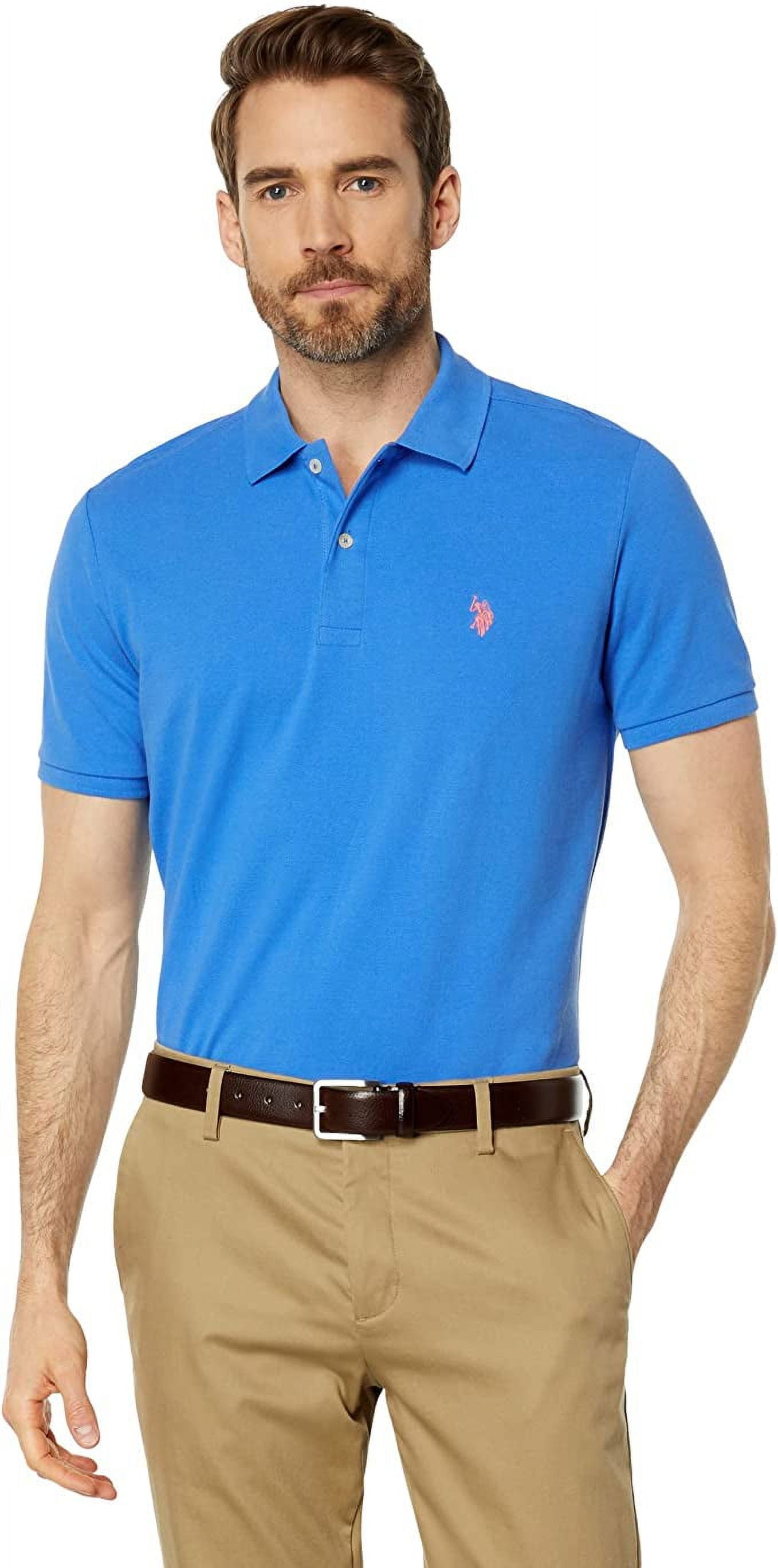 U.S. Polo Assn. Mens Classic Polo Shirt SUBL-L - Walmart.com