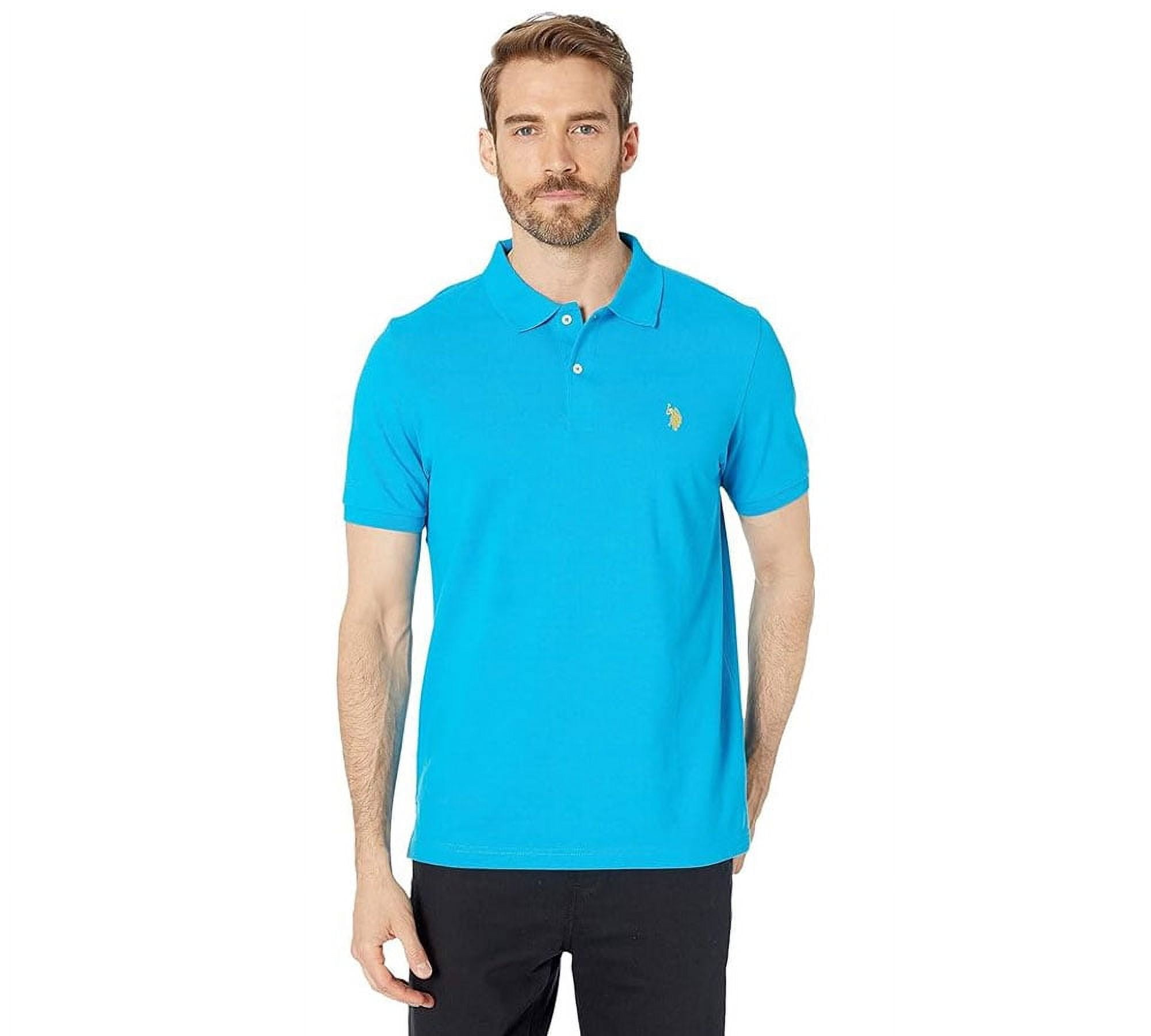 U.S. Polo Assn. Mens Classic Small Pony Solid Polo Shirt TLBL-XL ...