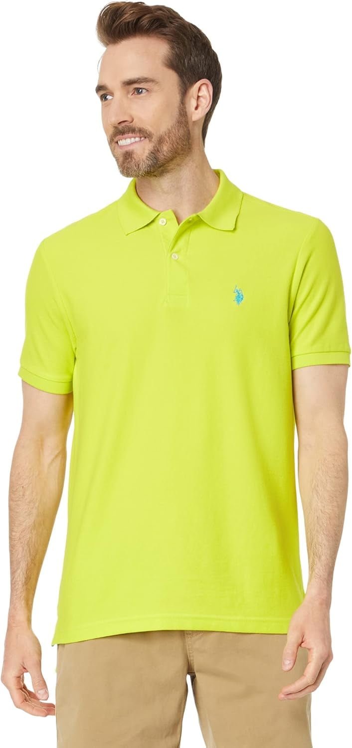 U.S. Polo Assn. Mens Ultimate Pique Polo ELGR-S - Walmart.com