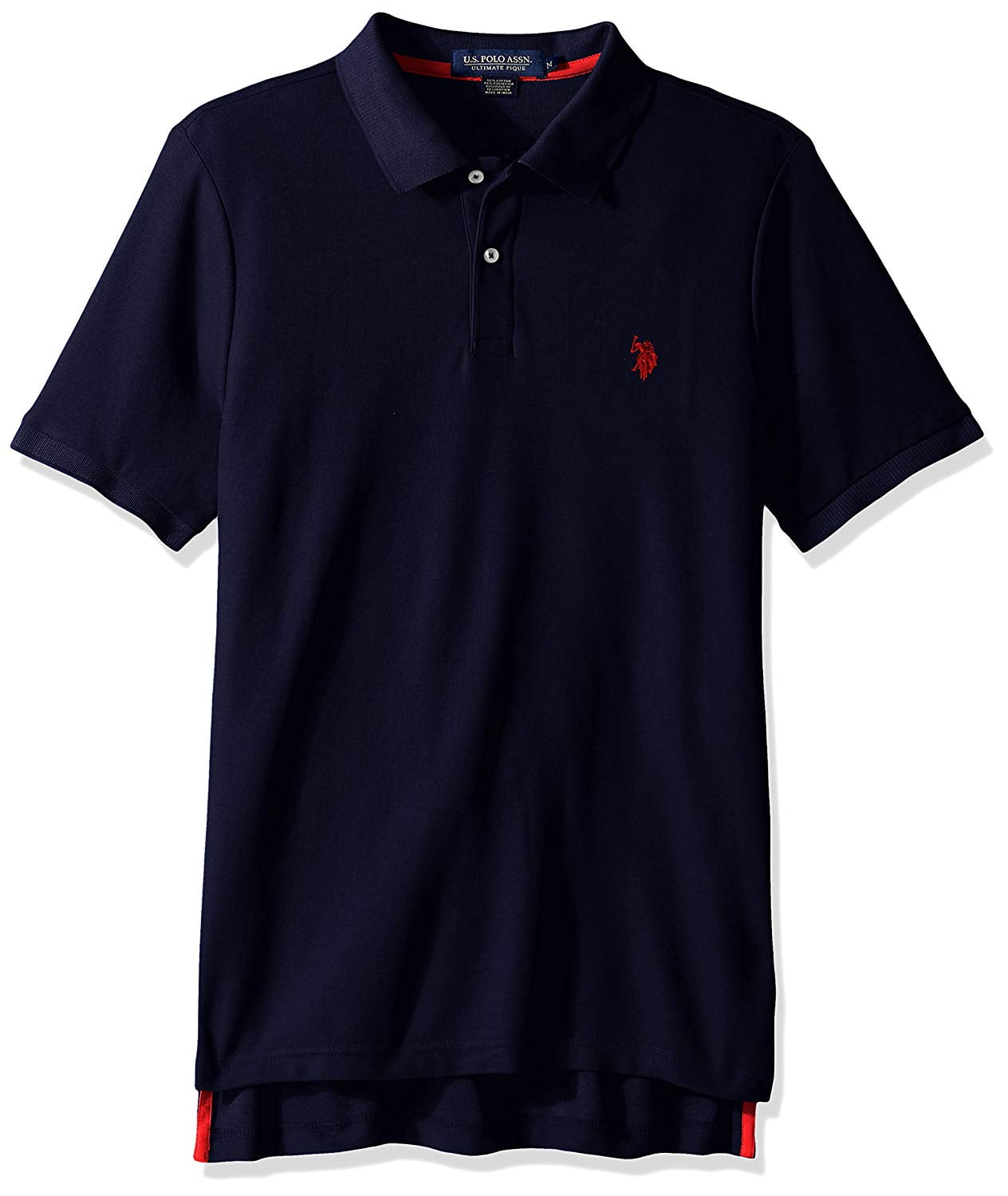 U.S. Polo Assn. Mens Ultimate Pique Polo Shirt CLNV-L - Walmart.com