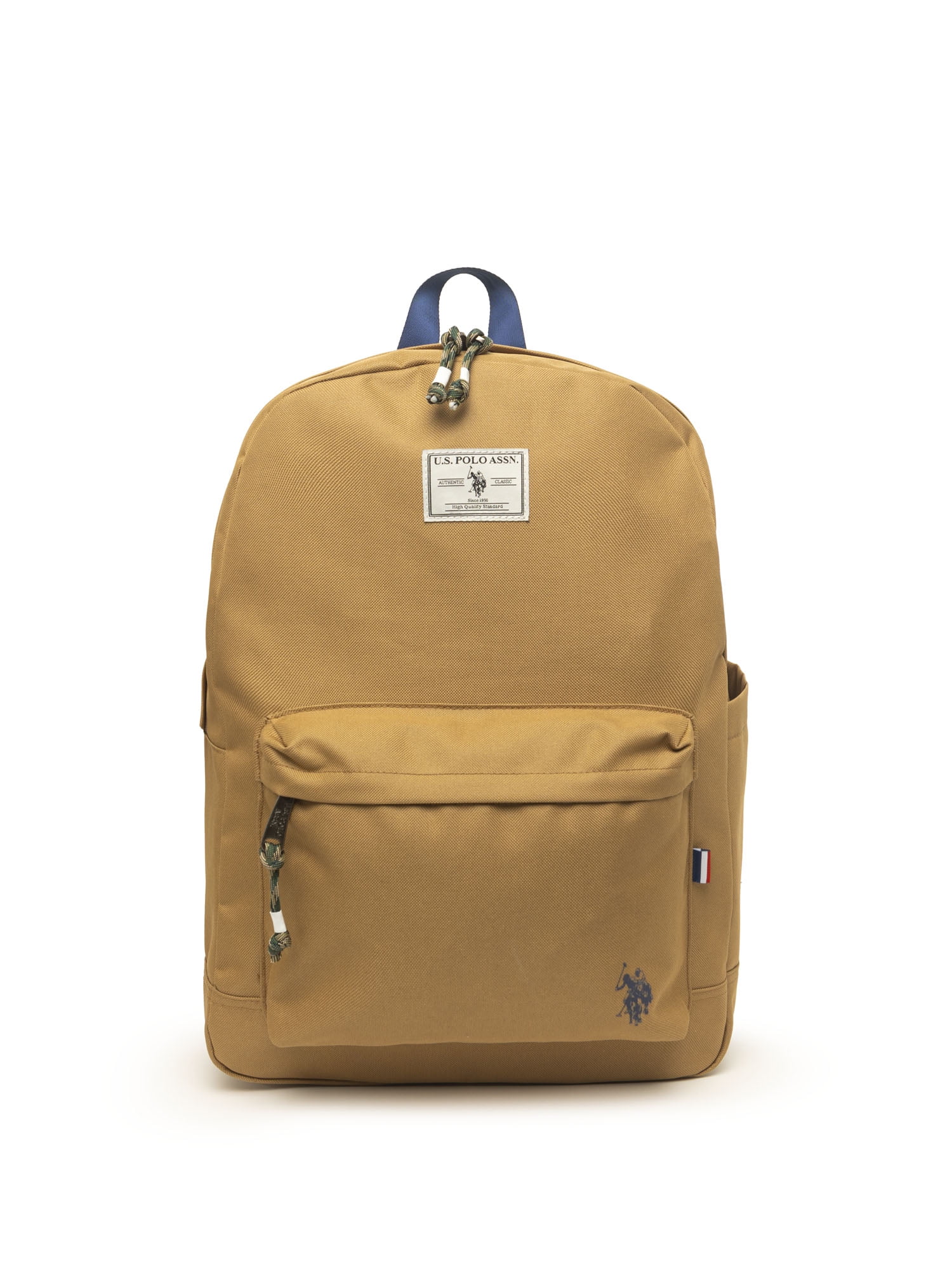 U.S. Polo Assn. Unisex 18" Solid Core Backpack, Khaki - Walmart.com