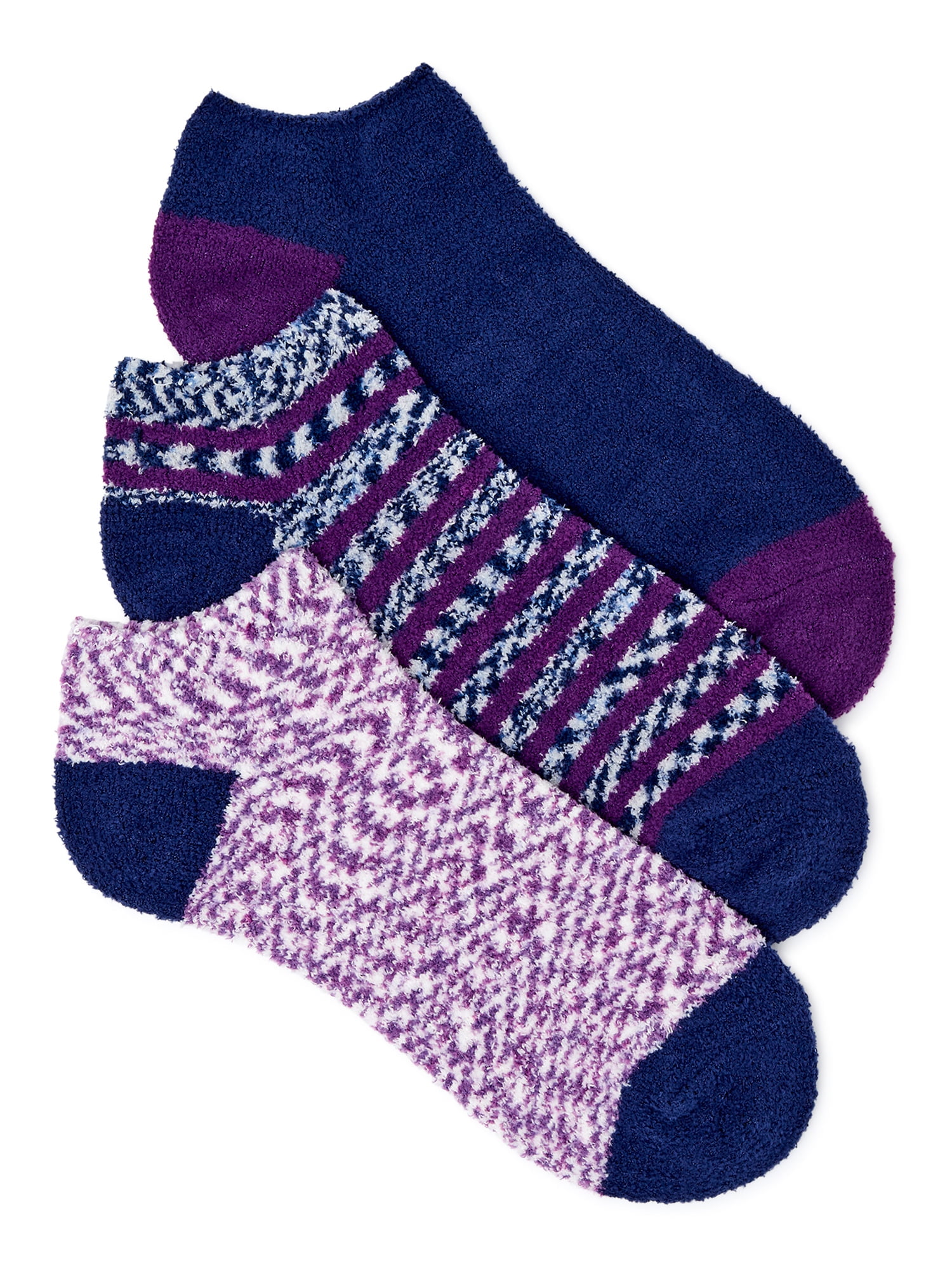 U.S. Polo Assn. Women's Fluffy Low Cut Socks, 3-Pack - Walmart.com